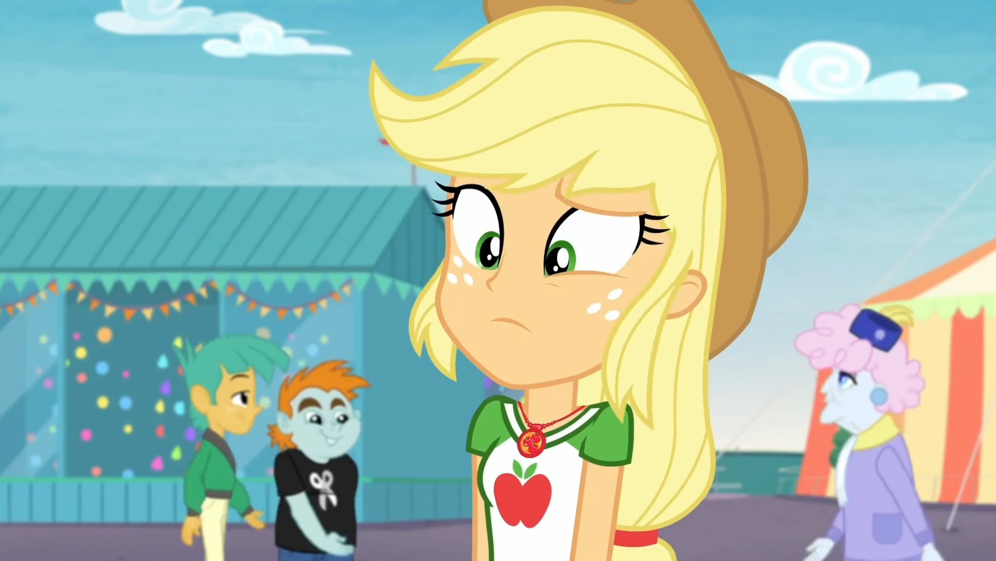 #2715998 - safe, screencap, applejack, snails, snips, equestria girls ...