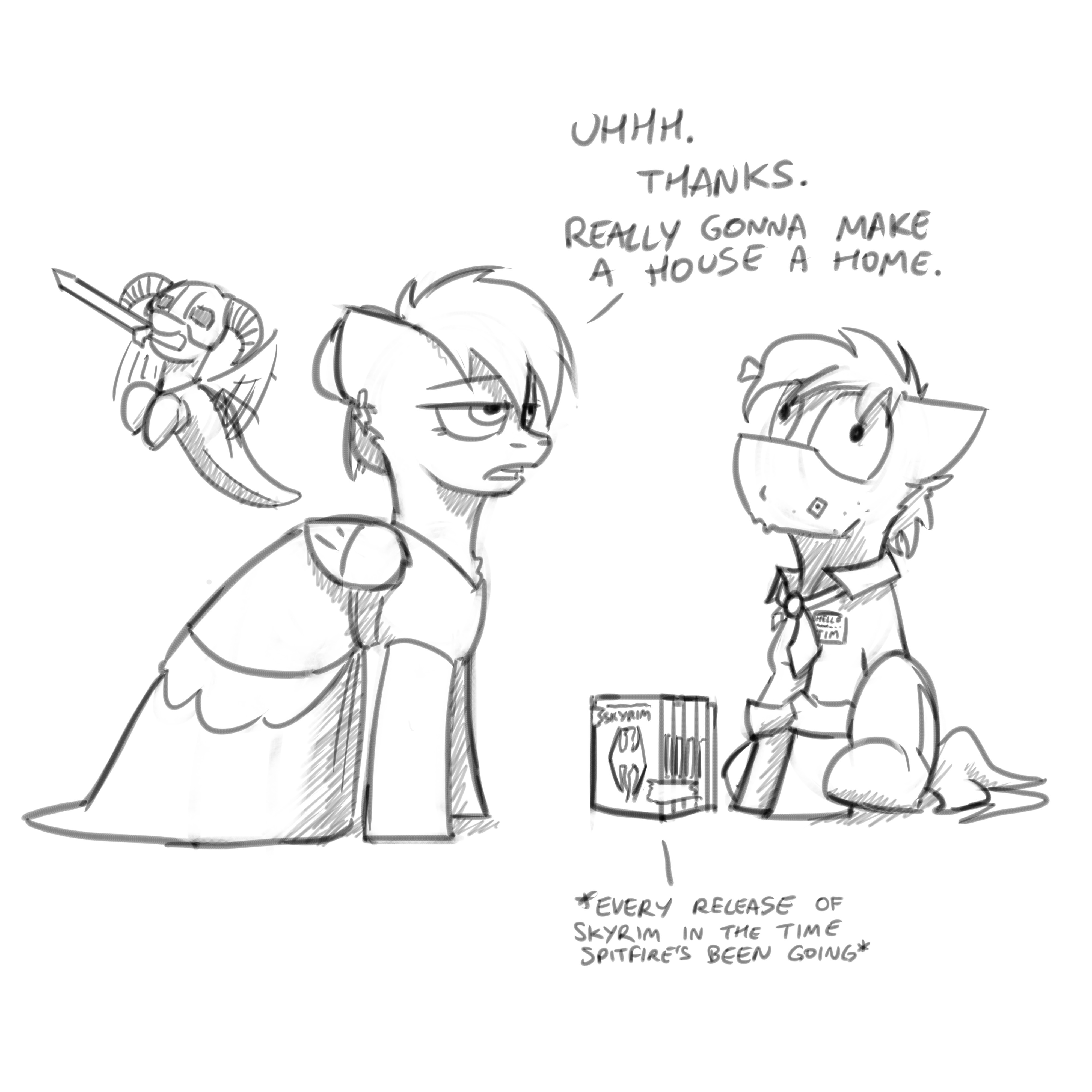 #2751387 - safe, artist:captainhoers, spitfire, oc, oc:concorde, oc:tim ...