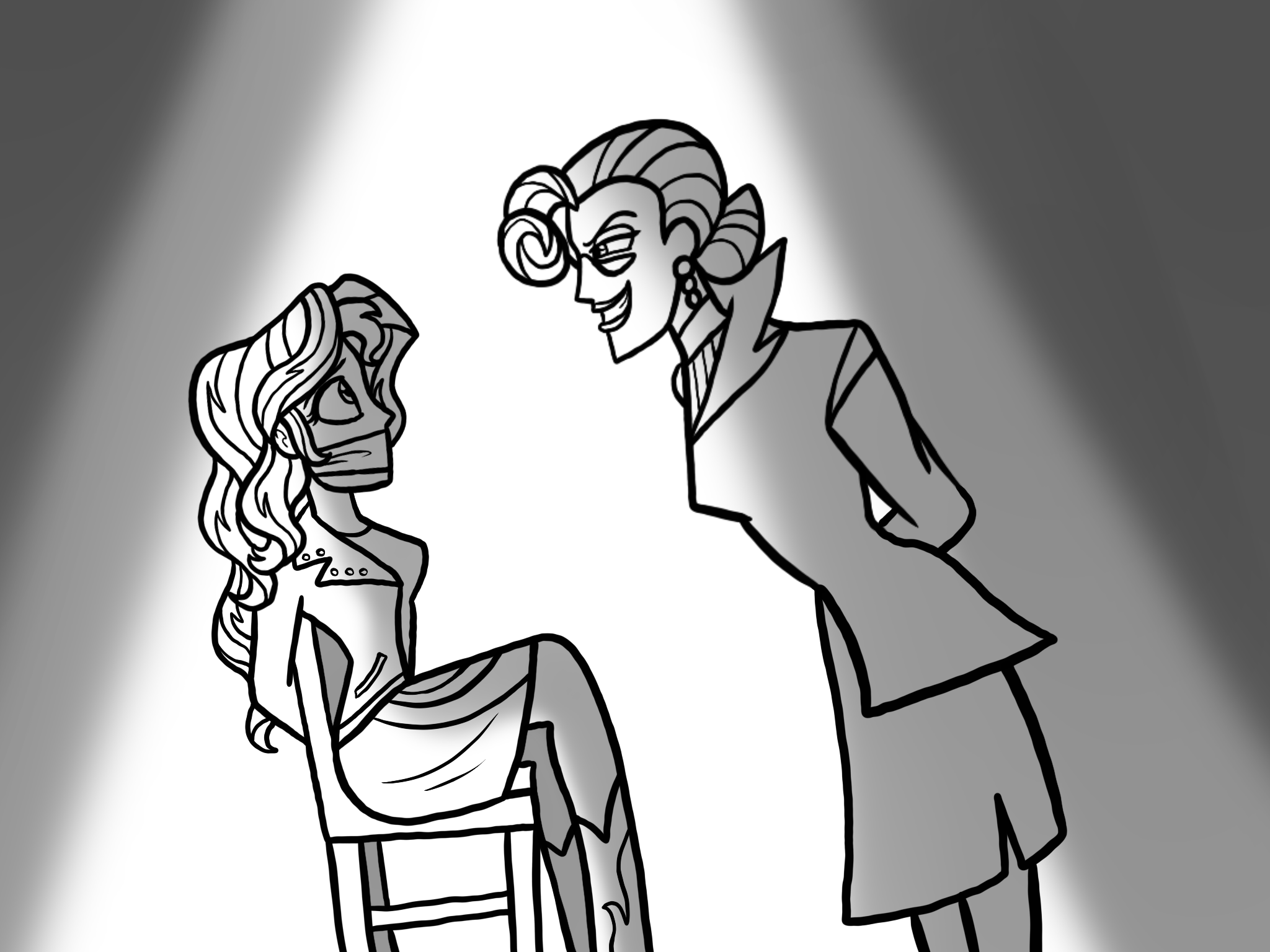 #2753359 - safe, artist:melspyrose, principal abacus cinch, sunset ...