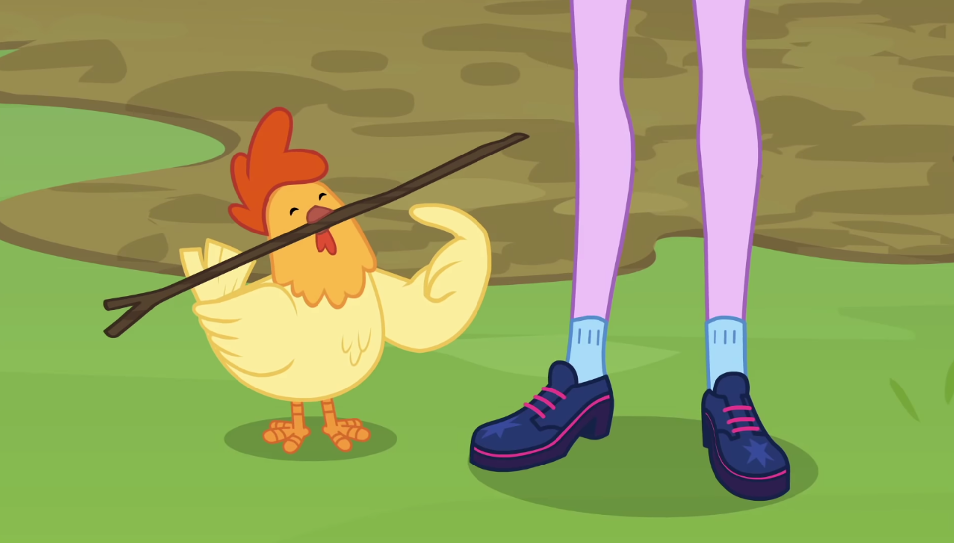 #2755093 - safe, screencap, sci-twi, twilight sparkle, bird, chicken ...