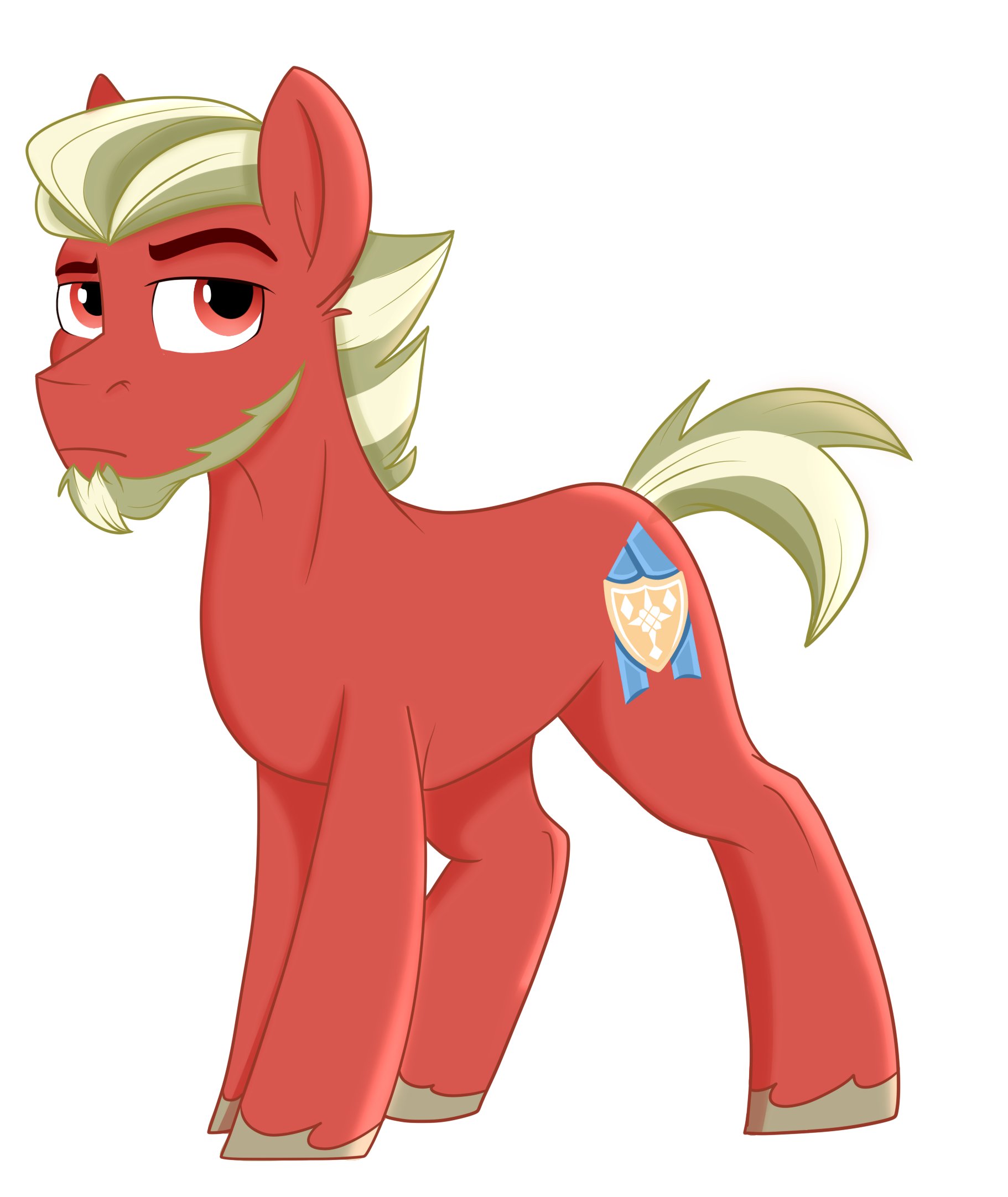 #2738595 - safe, artist:rutkotka, oc, oc only, earth pony, pony, beard ...