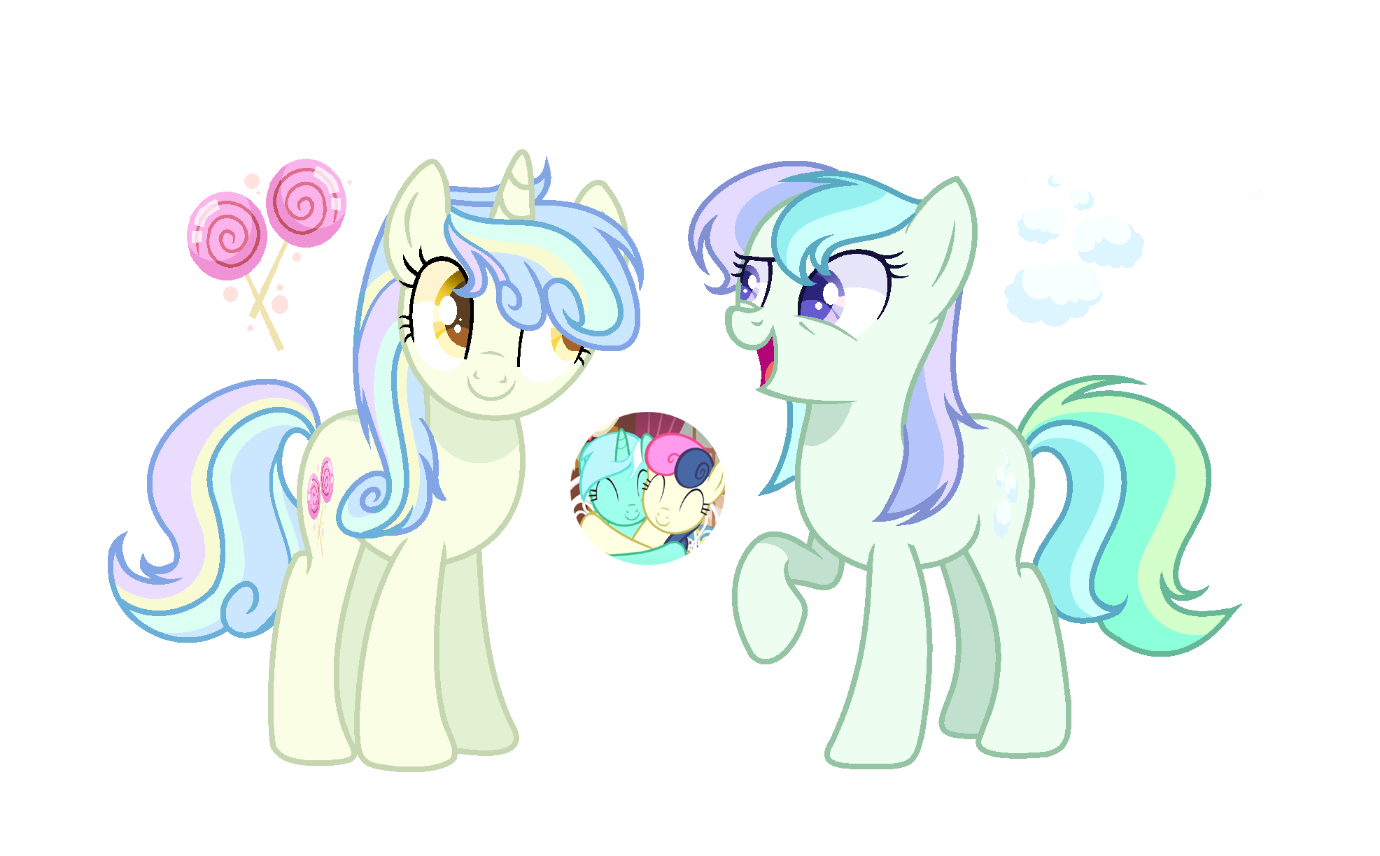 #2762872 - safe, artist:moonnightshadow-mlp, bon bon, lyra heartstrings ...