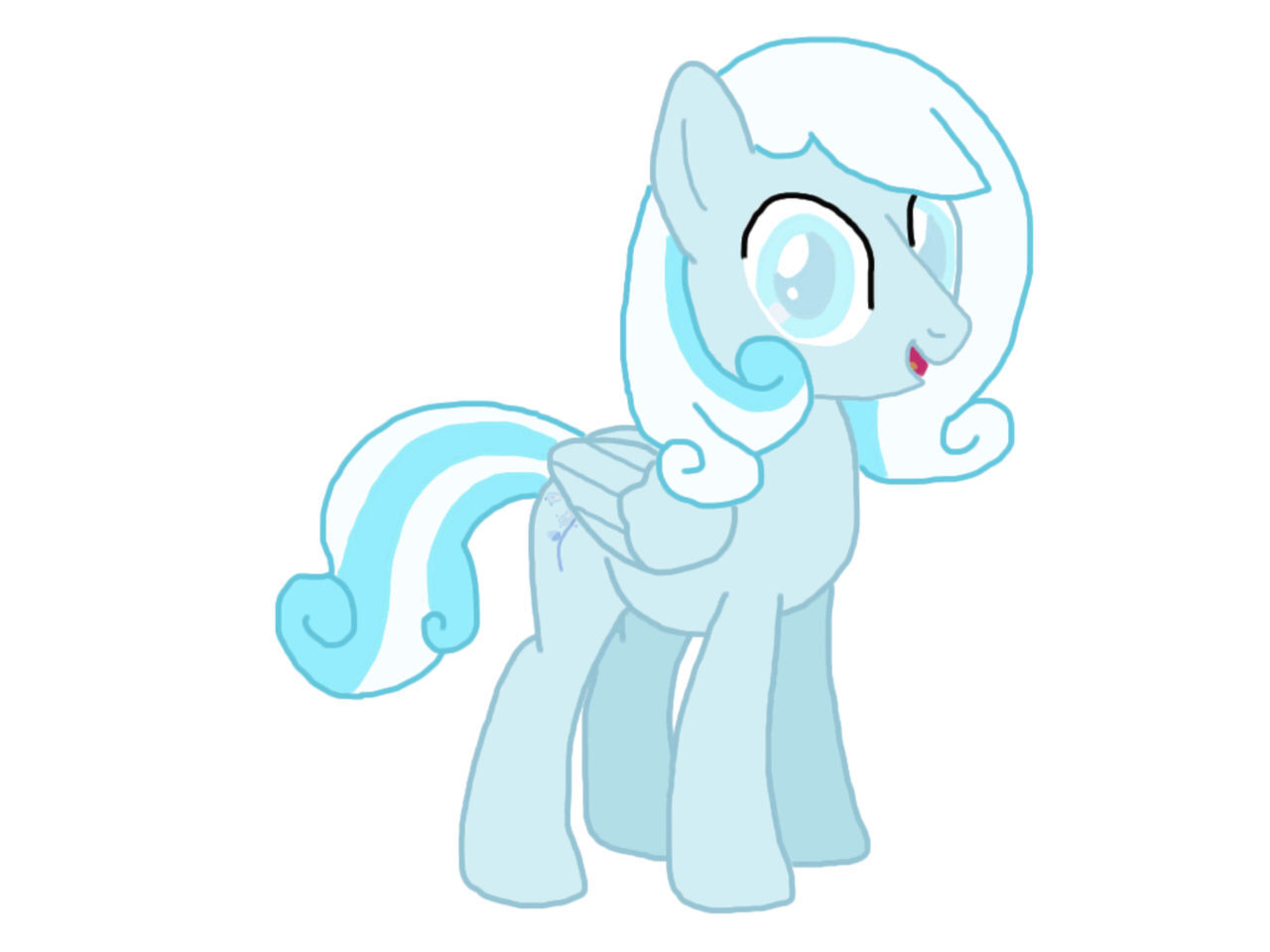 #2757589 - safe, artist:chanyhuman, oc, oc only, oc:snowdrop, pegasus ...