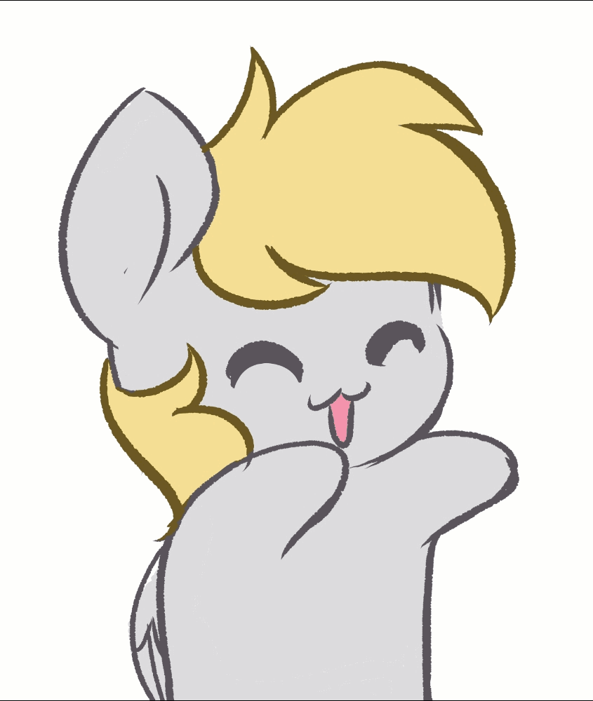 #2758883 - safe, artist:kittyrosie, derpy hooves, pegasus, pony, g4, :3, >.