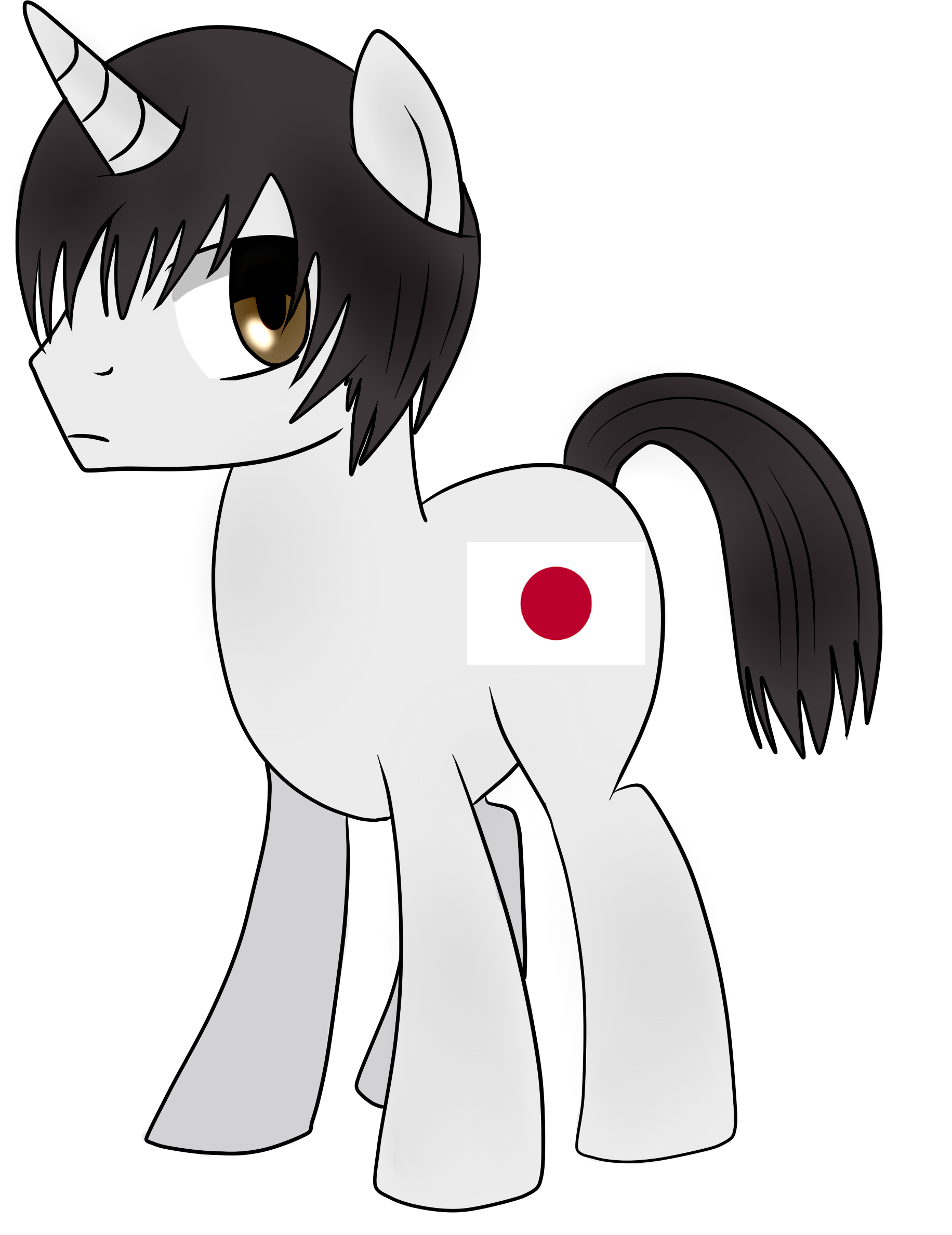 #2553480 - safe, artist:emerald star, pony, hetalia, japan, nation ...