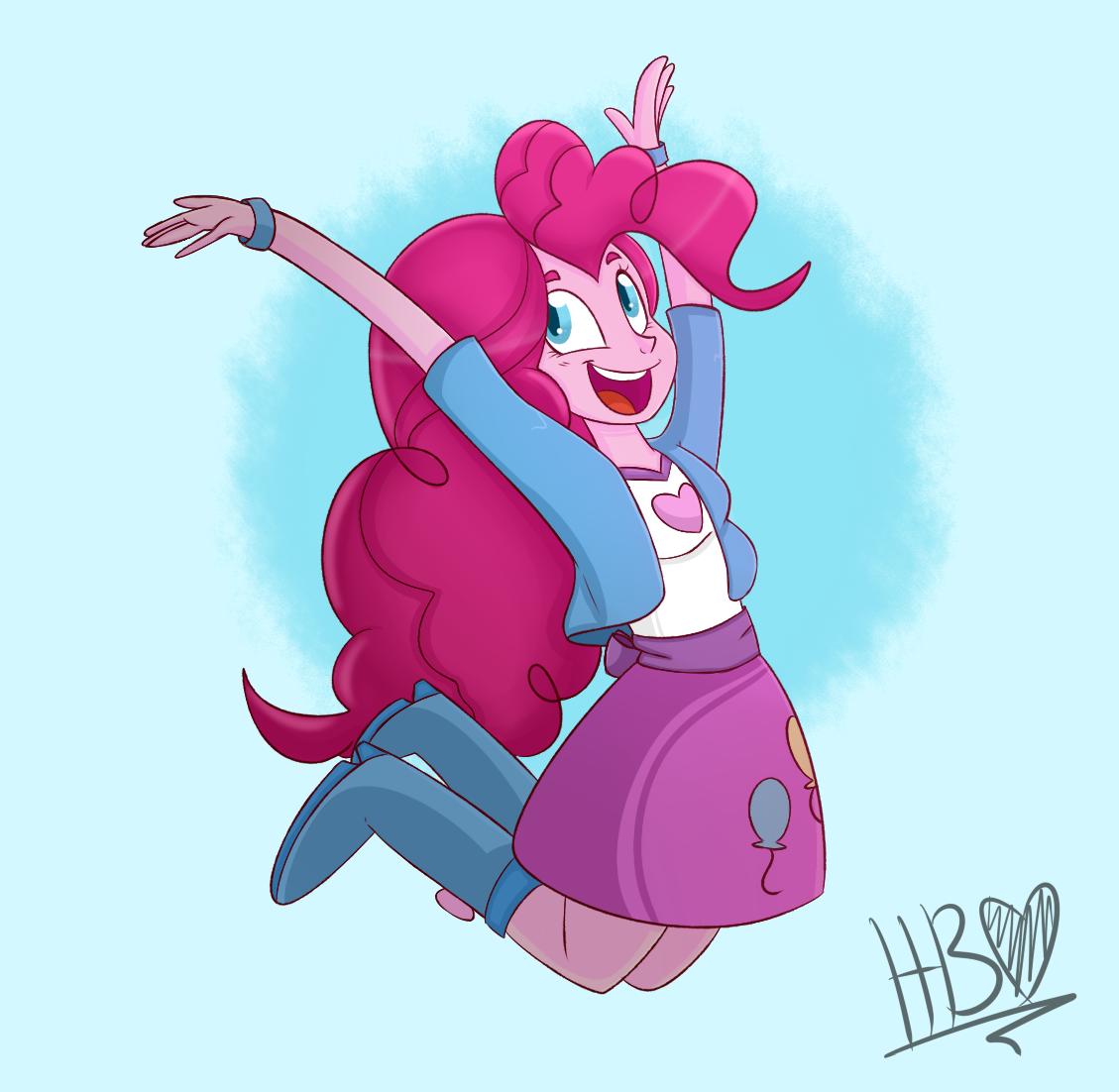 #2547150 - safe, artist:heartbeat420, pinkie pie, equestria girls, g4 ...