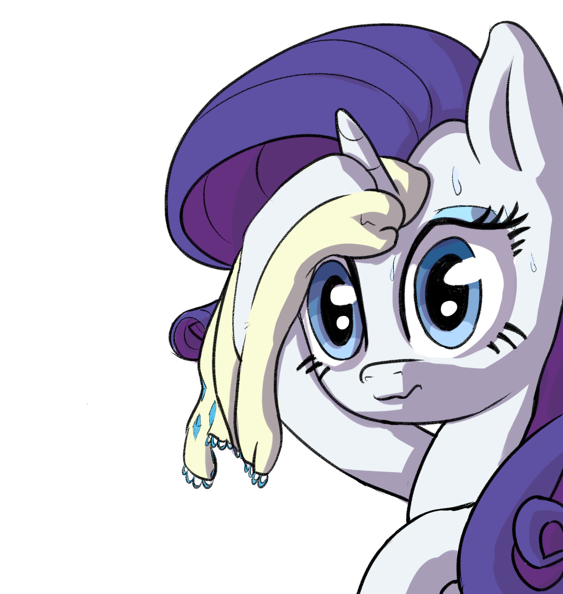 #2568204 - safe, artist:anonymous, rarity, pony, unicorn, /mlp/, 4chan ...