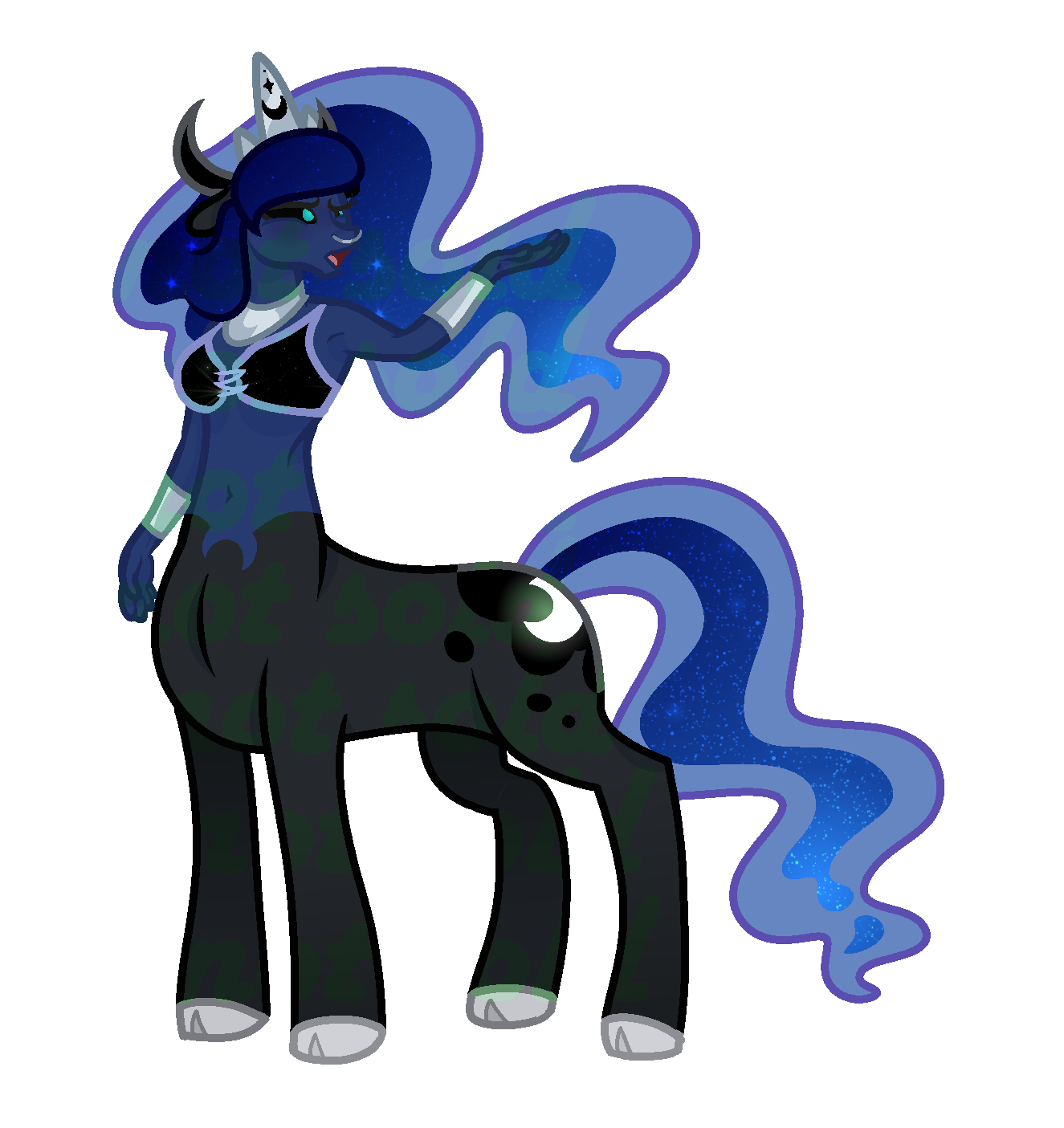 #2579405 - safe, artist:tired-horse-studios, lord tirek, princess luna ...