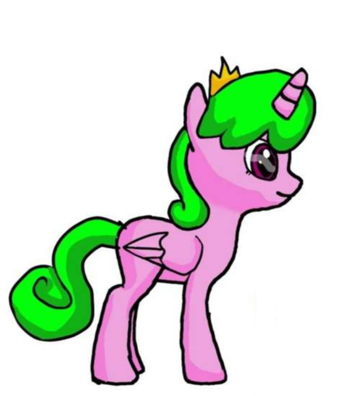 #2566195 - safe, artist:rainyponyindo, oc, oc:rainy rainbow, alicorn, pony, 3d, crown, ibispaint ...