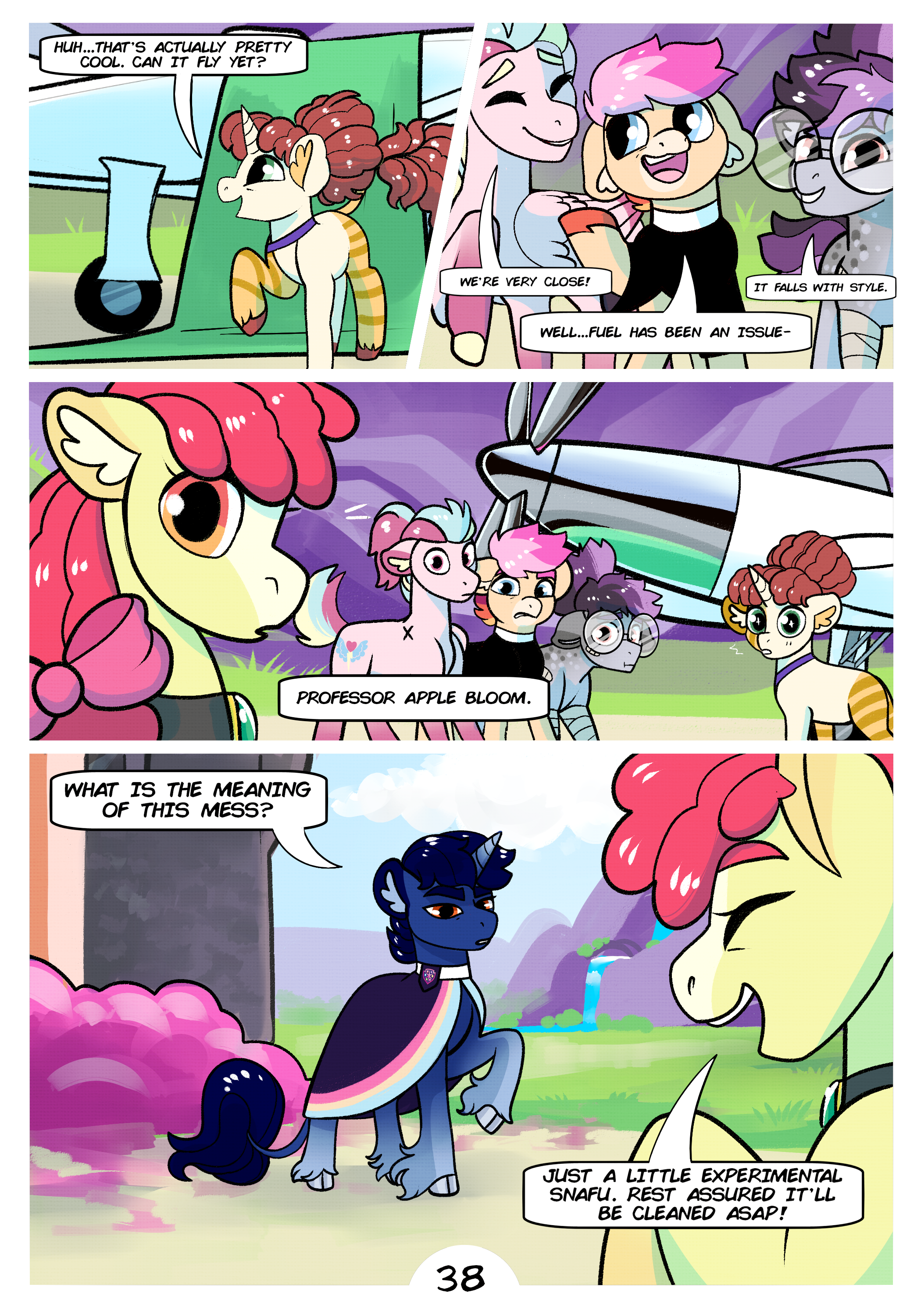 #2597678 - safe, artist:loryska, apple bloom, oc, oc:clarabelle, oc ...