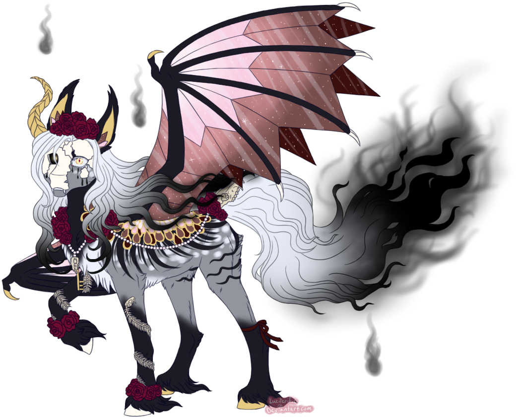 #2600546 - safe, artist:luciferific, demon, demon pony, pony, hoof ...