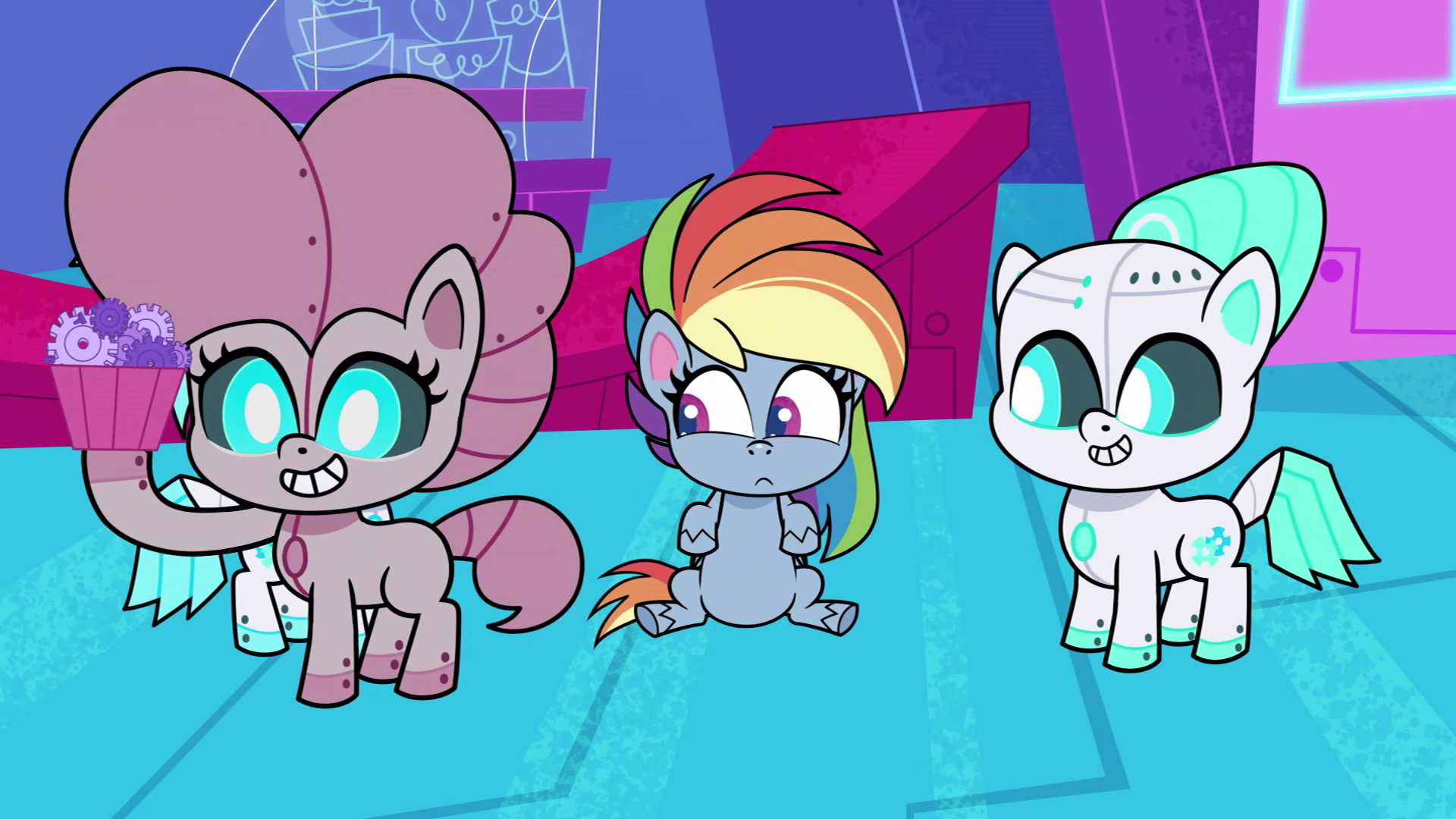 #2587000 - safe, screencap, natalie, pinkie pie, pulverizer, qt-pi3 ...