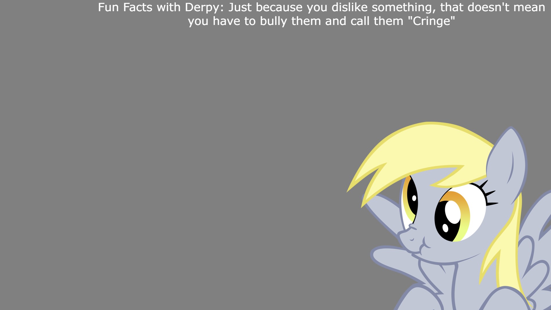 #2589895 - safe, derpy hooves, pegasus, pony, g4, fun fact, gray ...