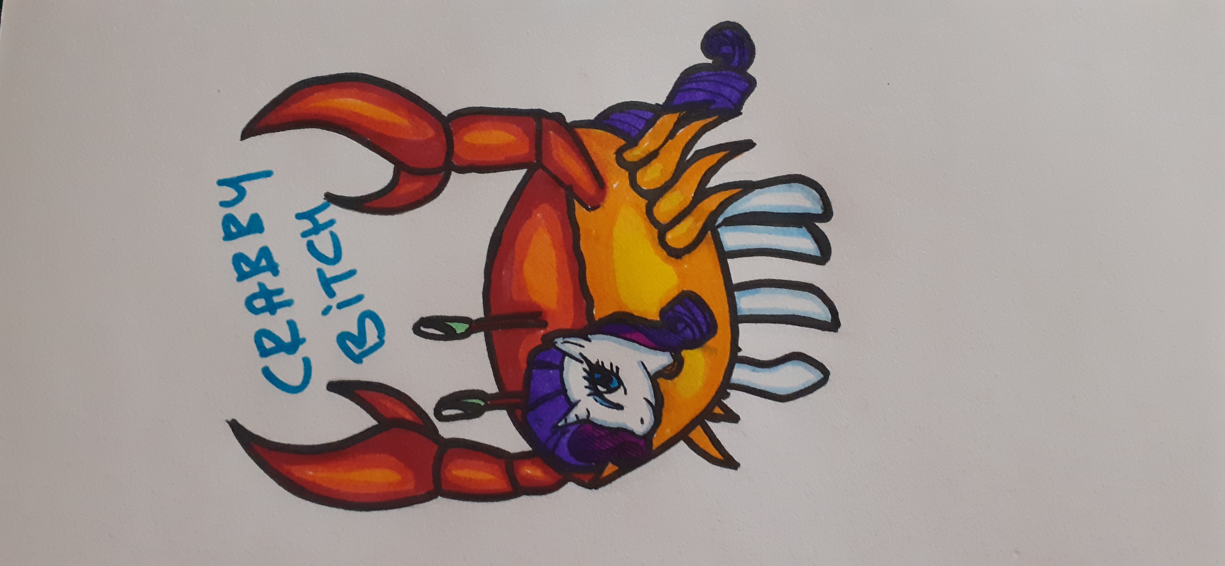 #2606709 - artist needed, safe, rarity, crab, g4, animal costume ...