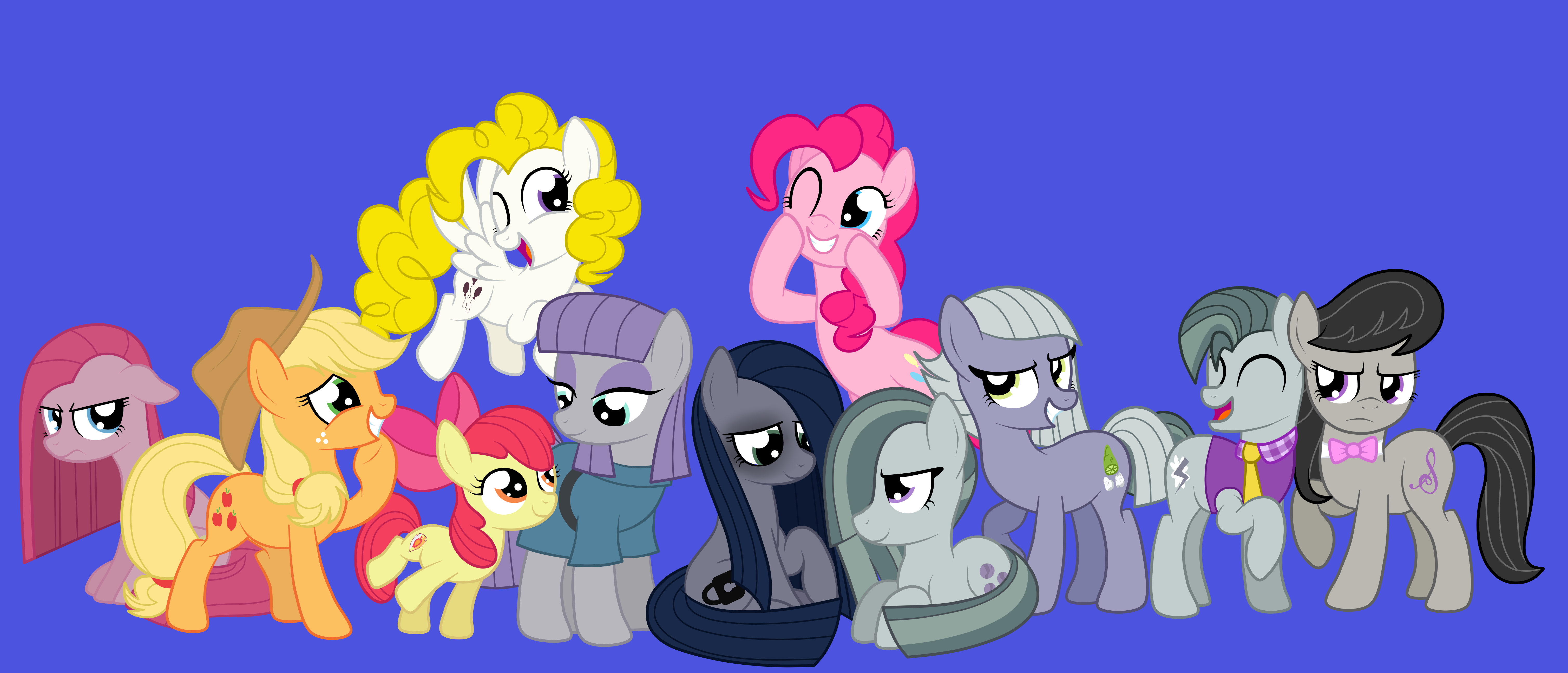 #2633509 - safe, artist:squipycheetah, apple bloom, applejack ...