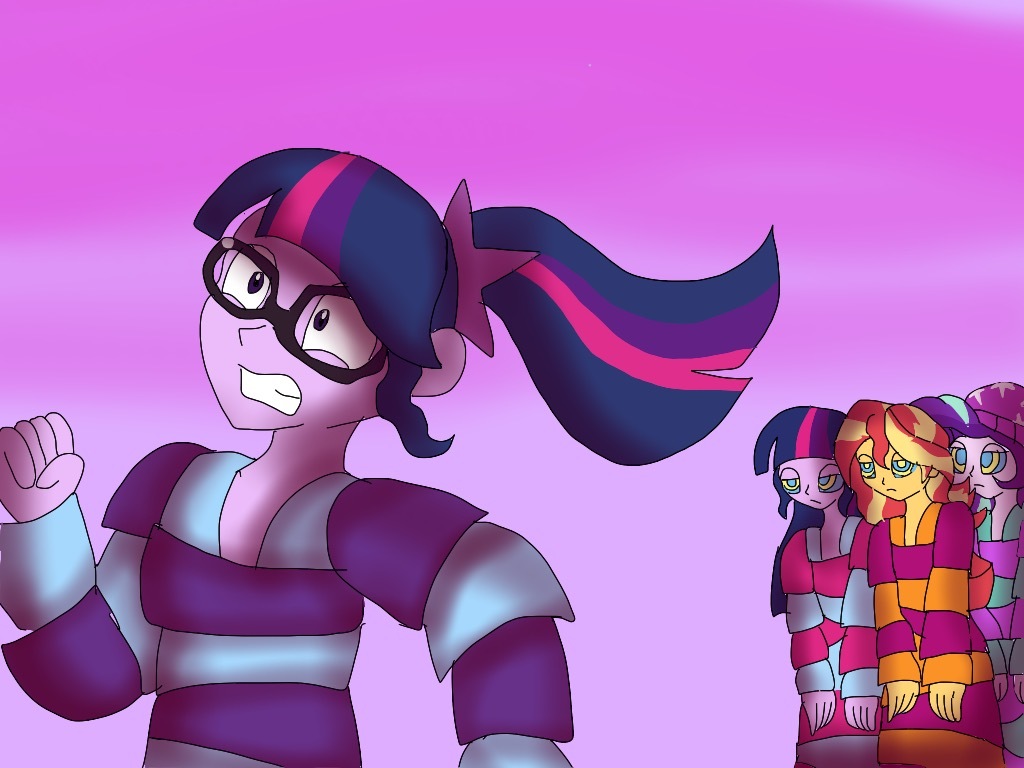 #2640520 - safe, artist:artsymlp12, sci-twi, starlight glimmer, sunset ...