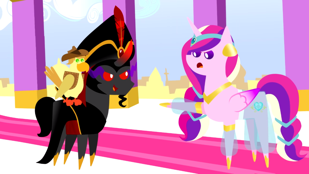 #2640648 - safe, artist:magpie-pony, braeburn, king sombra, princess ...