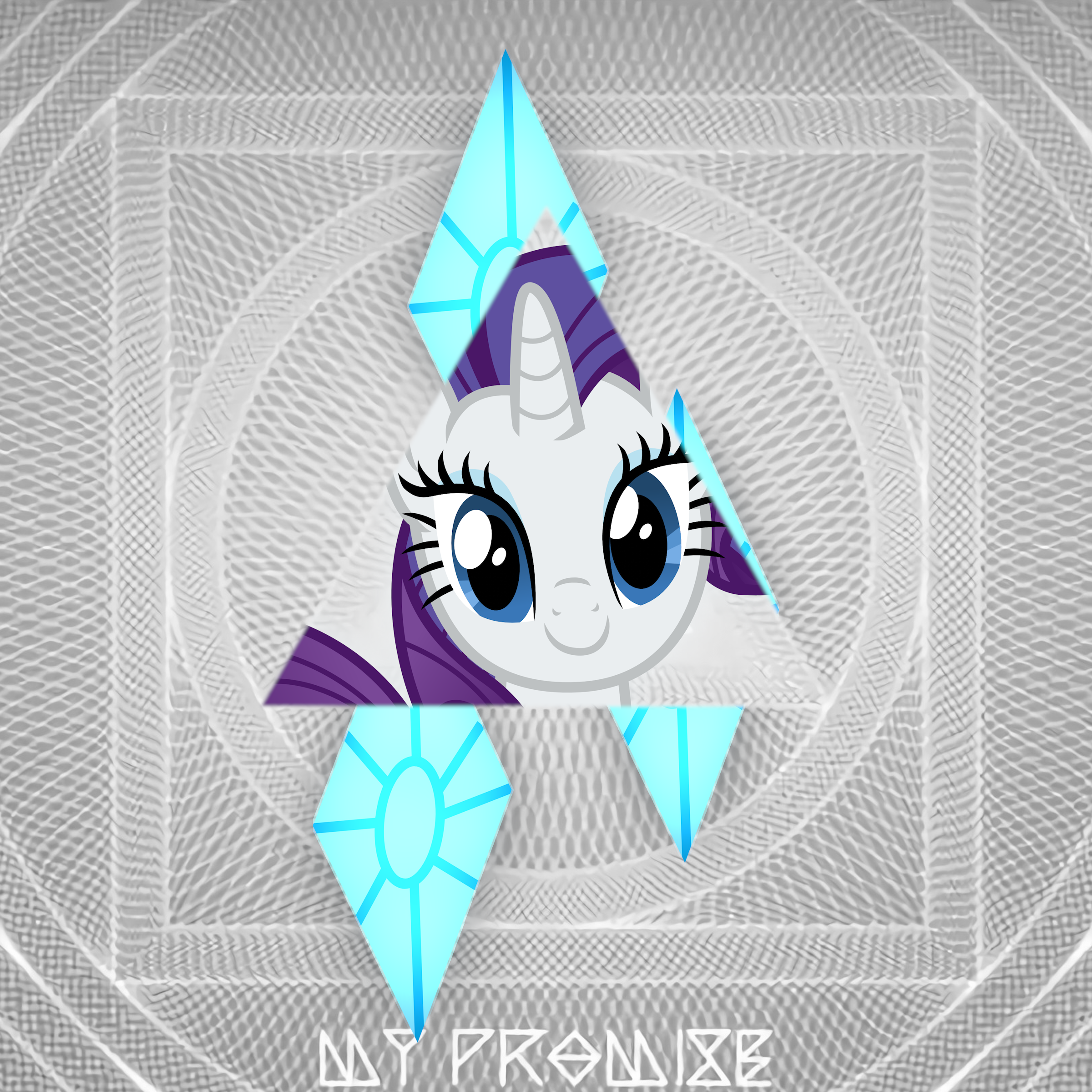 #2645392 - safe, artist:wooshy, rarity, unicorn, abstract background ...