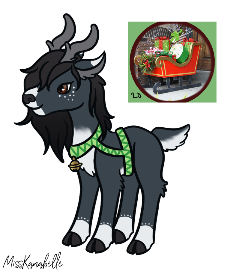 #2645529 - safe, artist:misskanabelle, oc, oc only, deer, reindeer ...