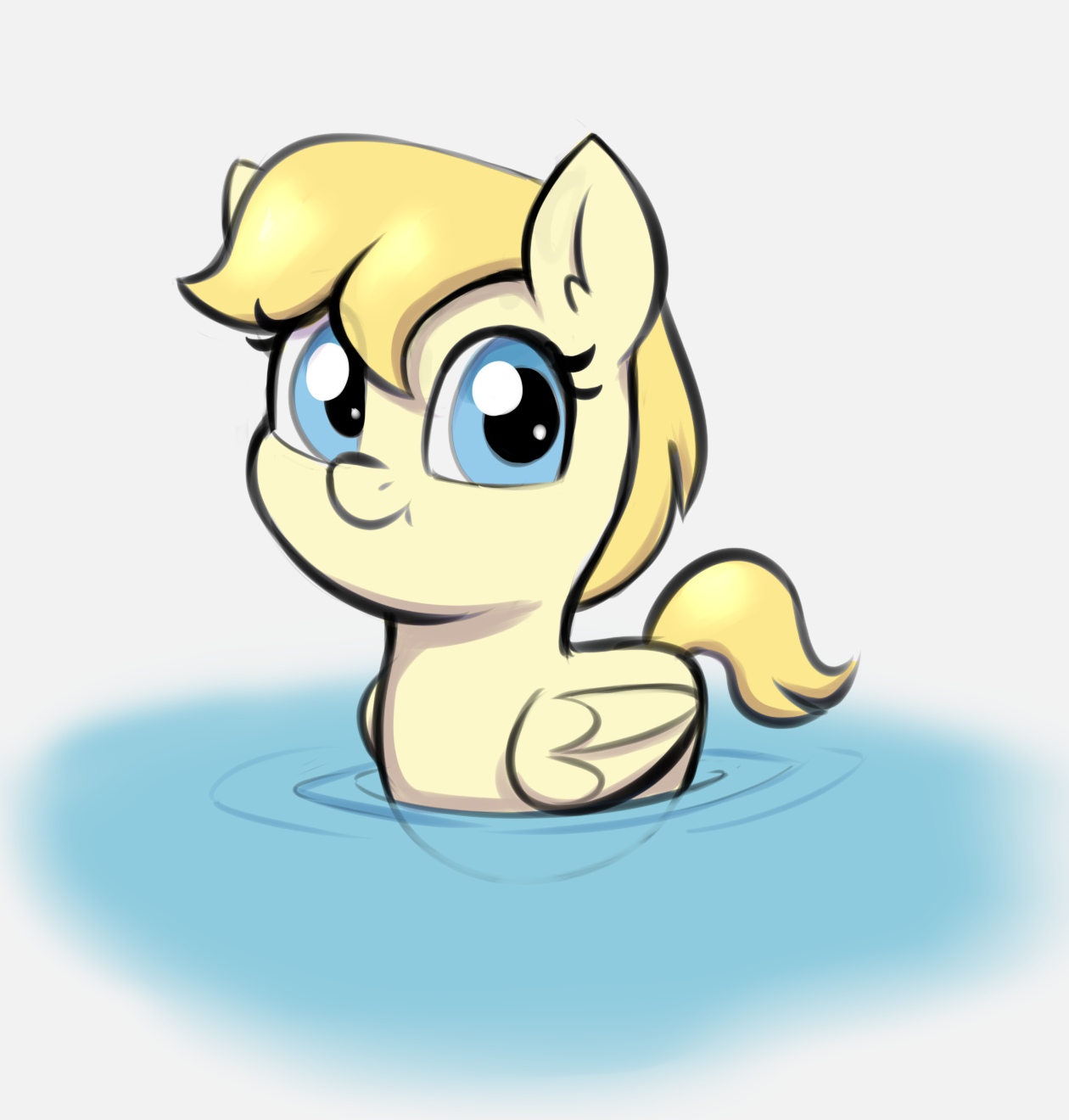 #2629373 - safe, artist:heretichesh, oc, unnamed oc, duck pony ...