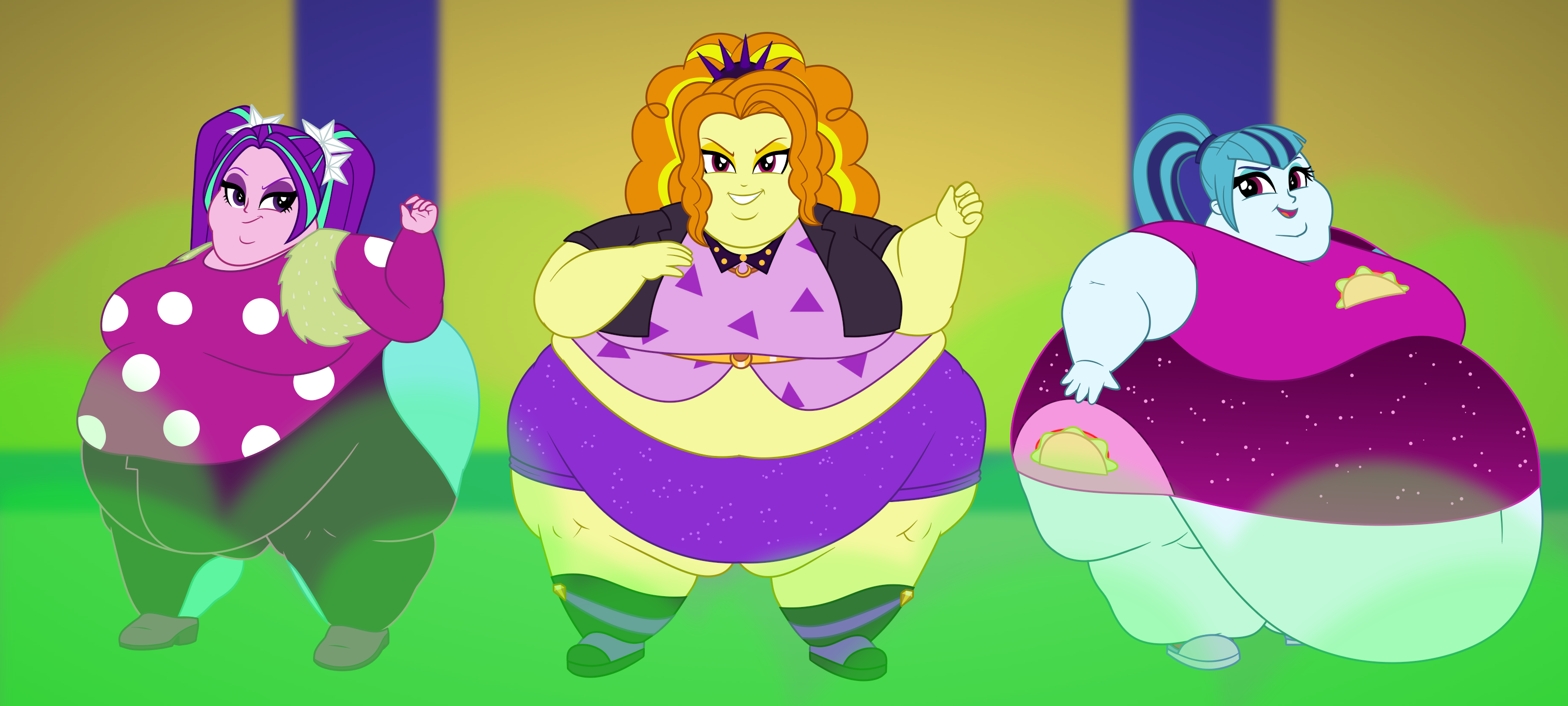 #2652905 - suggestive, artist:neongothic, adagio dazzle, aria blaze ...