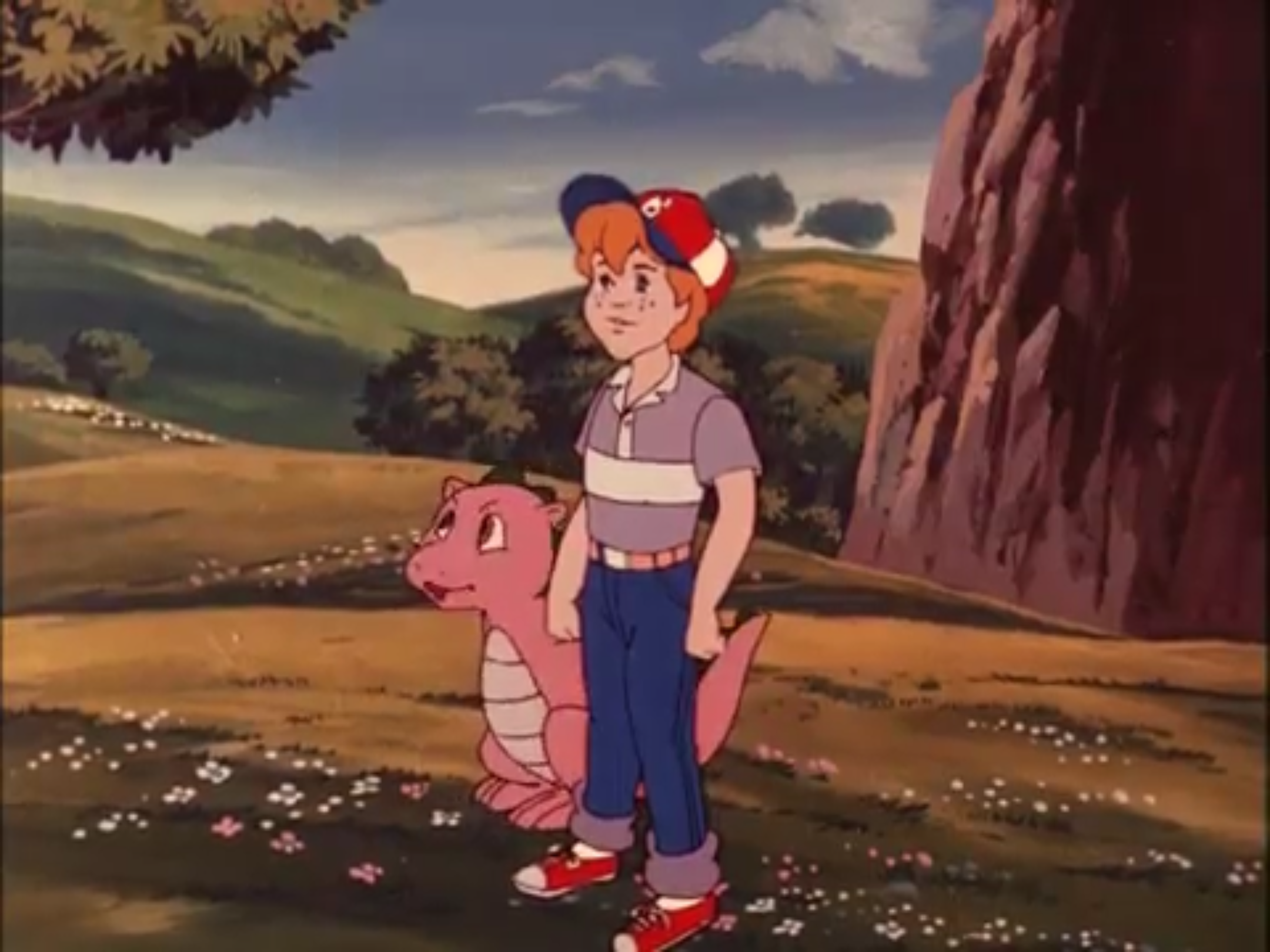 #2655220 - safe, screencap, danny williams, spike (g1), dragon, human ...