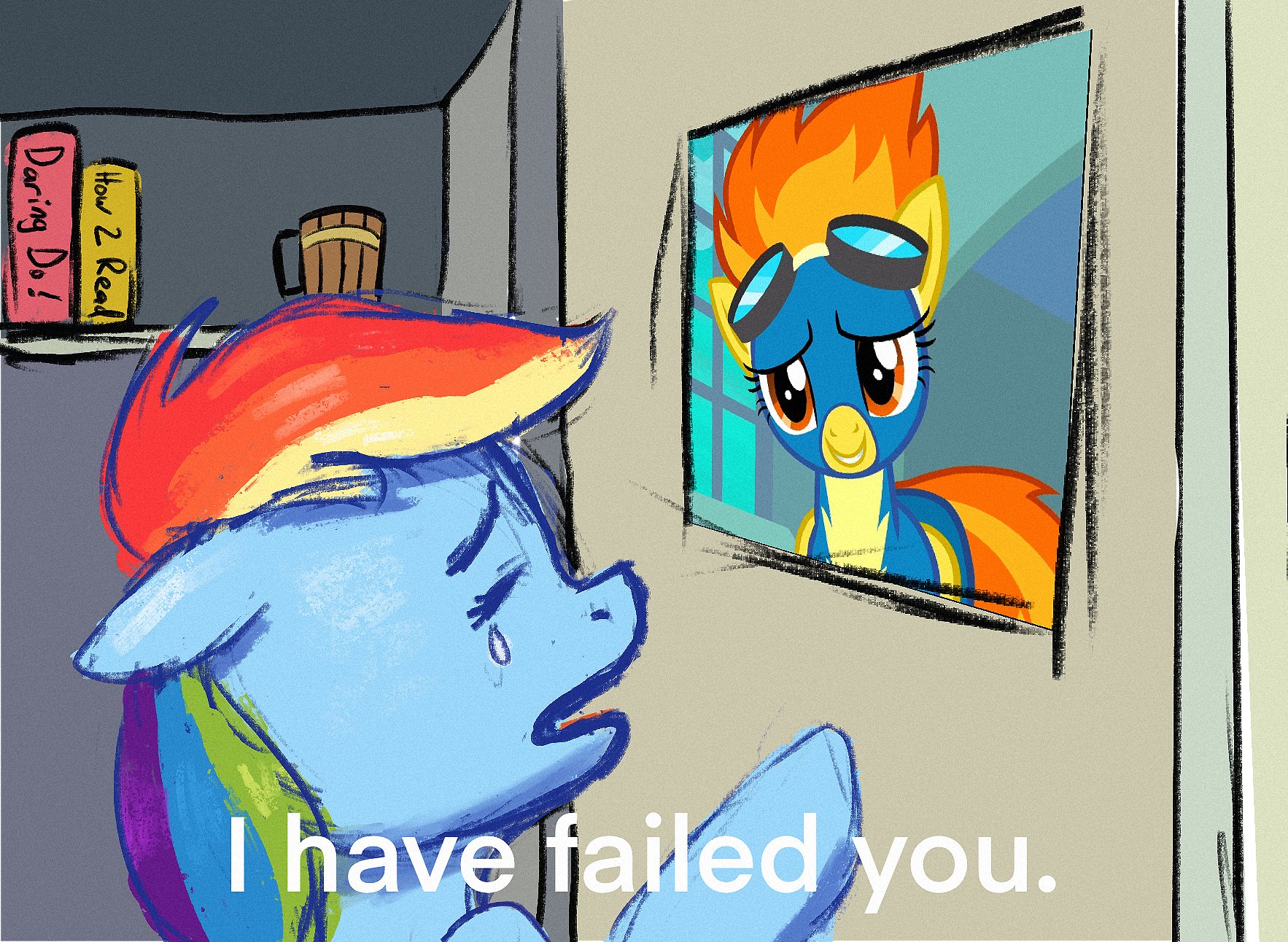 #2661887 - safe, artist:phutashi, rainbow dash, spitfire, pegasus, pony ...