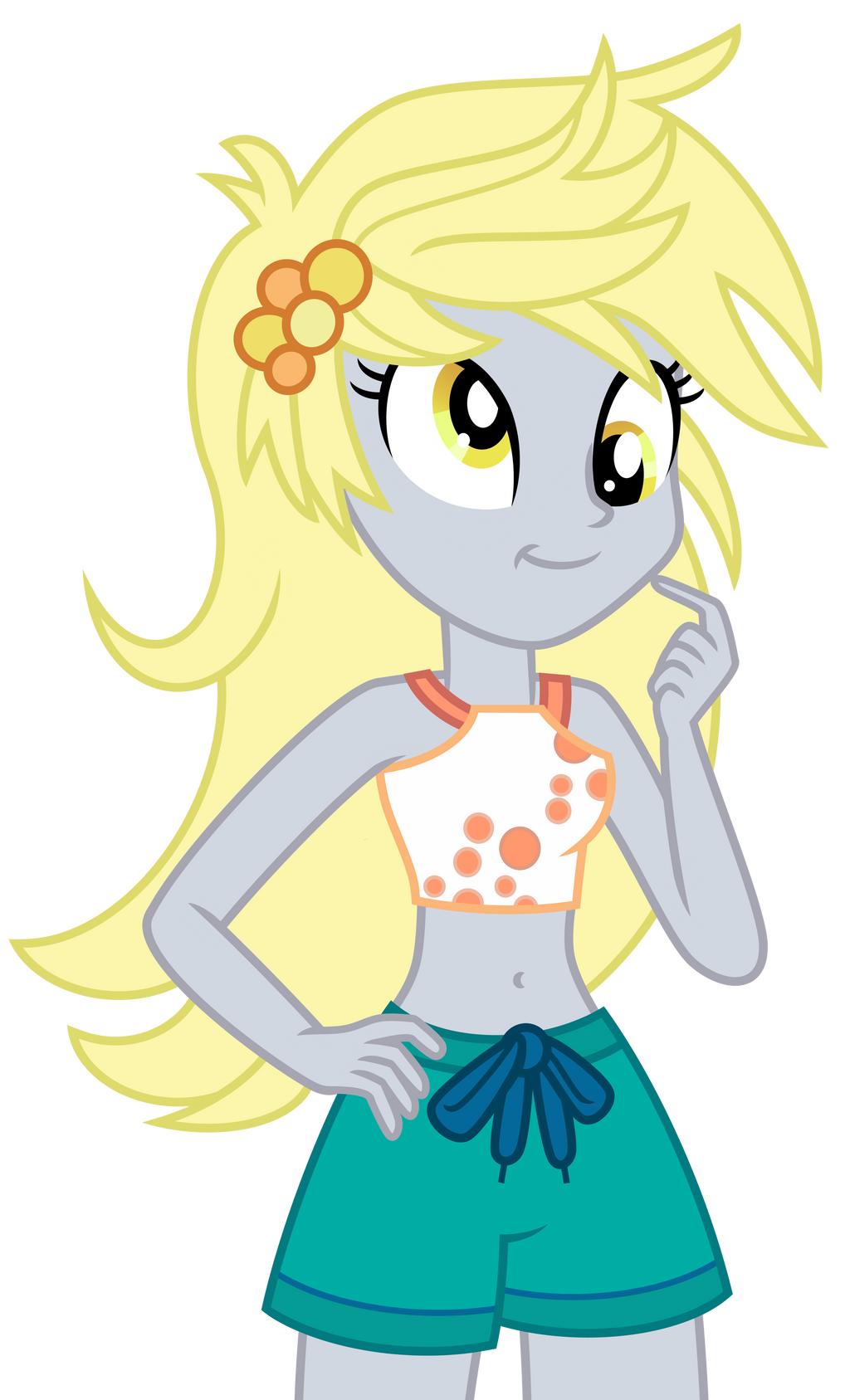 #2665542 - safe, artist:emeraldblast63, derpy hooves, human, equestria ...