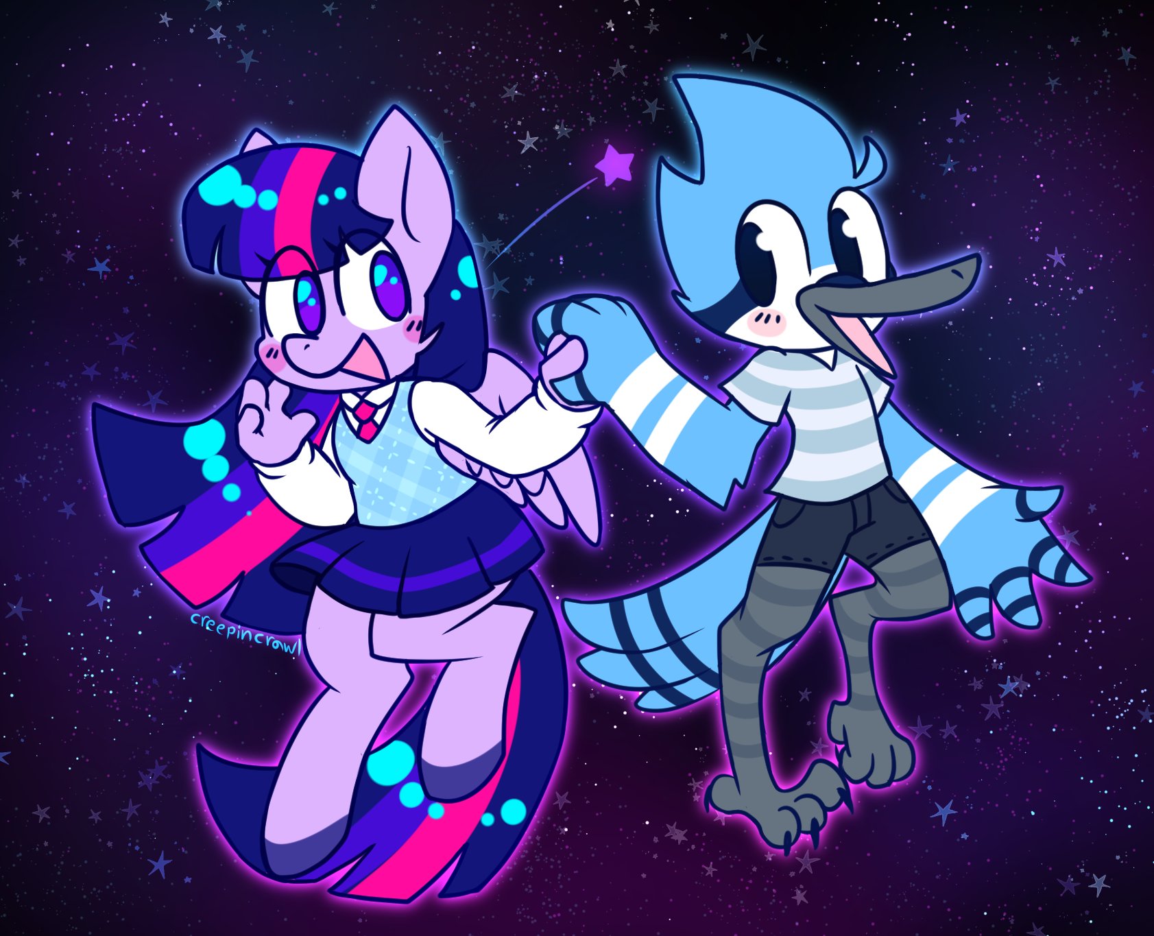 #2680586 - safe, artist:creepincrawl, twilight sparkle, alicorn, bird ...