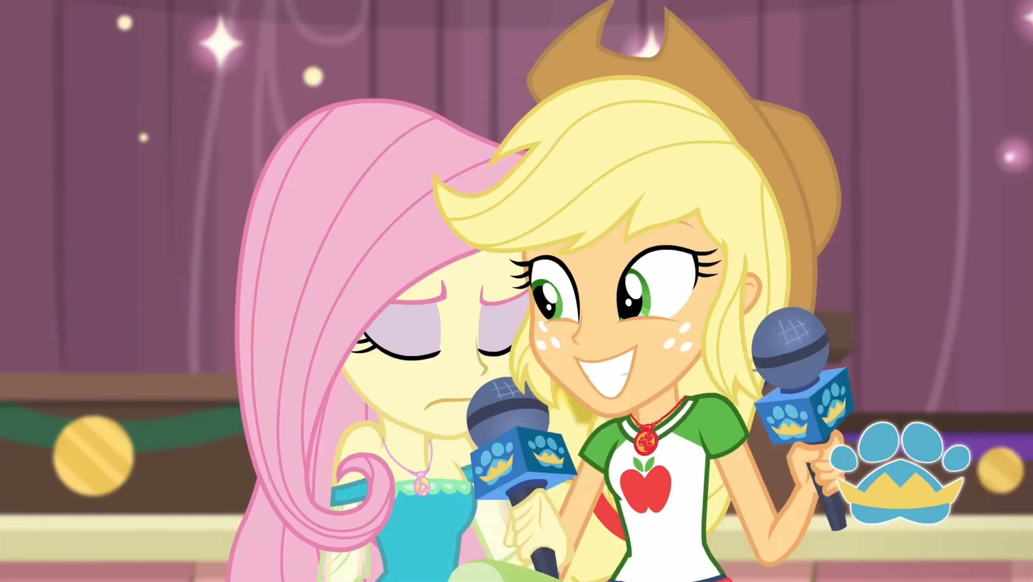 #2685845 - safe, screencap, applejack, fluttershy, best in show: the ...