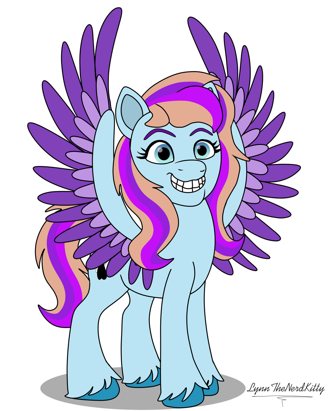 #2709849 - safe, artist:lynnthenerdkitty, oc, oc:bittersweet, pegasus ...