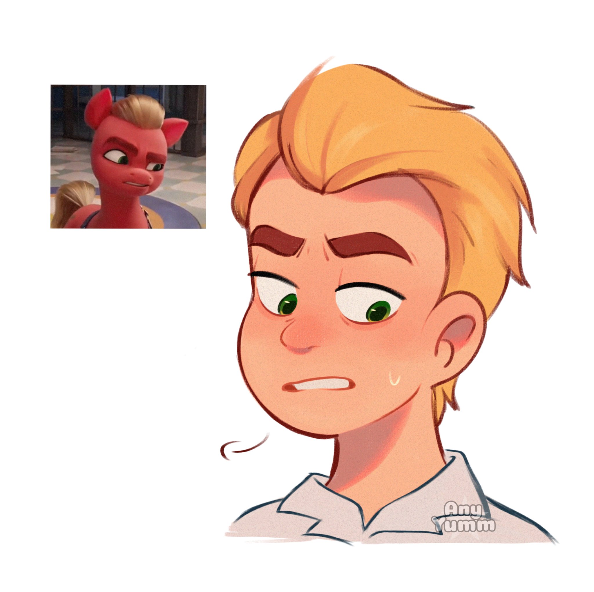 #2710766 - safe, artist:anyyumm, screencap, sprout cloverleaf, human ...