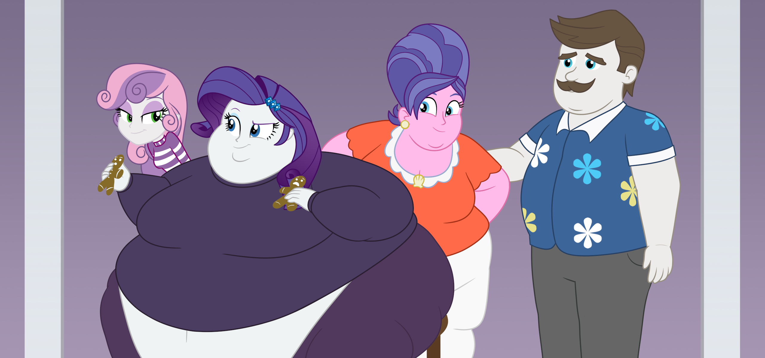 #2775848 - suggestive, artist:neongothic, cookie crumbles, hondo flanks ...