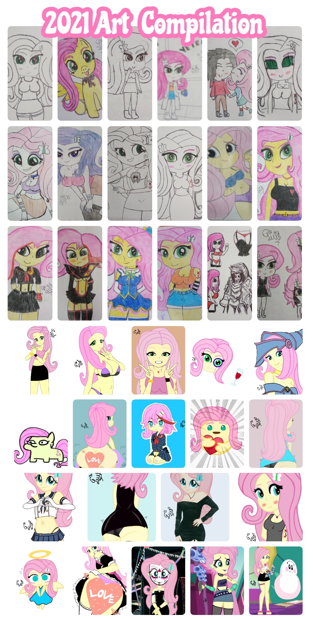 #2776242 - safe, artist:flutteryaylove, fluttershy, equestria girls ...