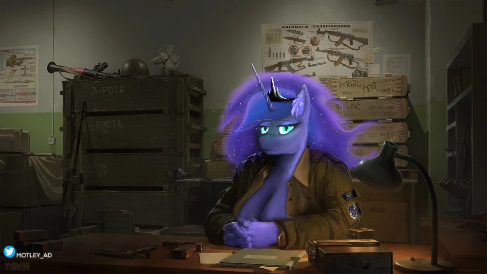 #2782136 - suggestive, artist:motley_ad, princess luna, alicorn, anthro ...