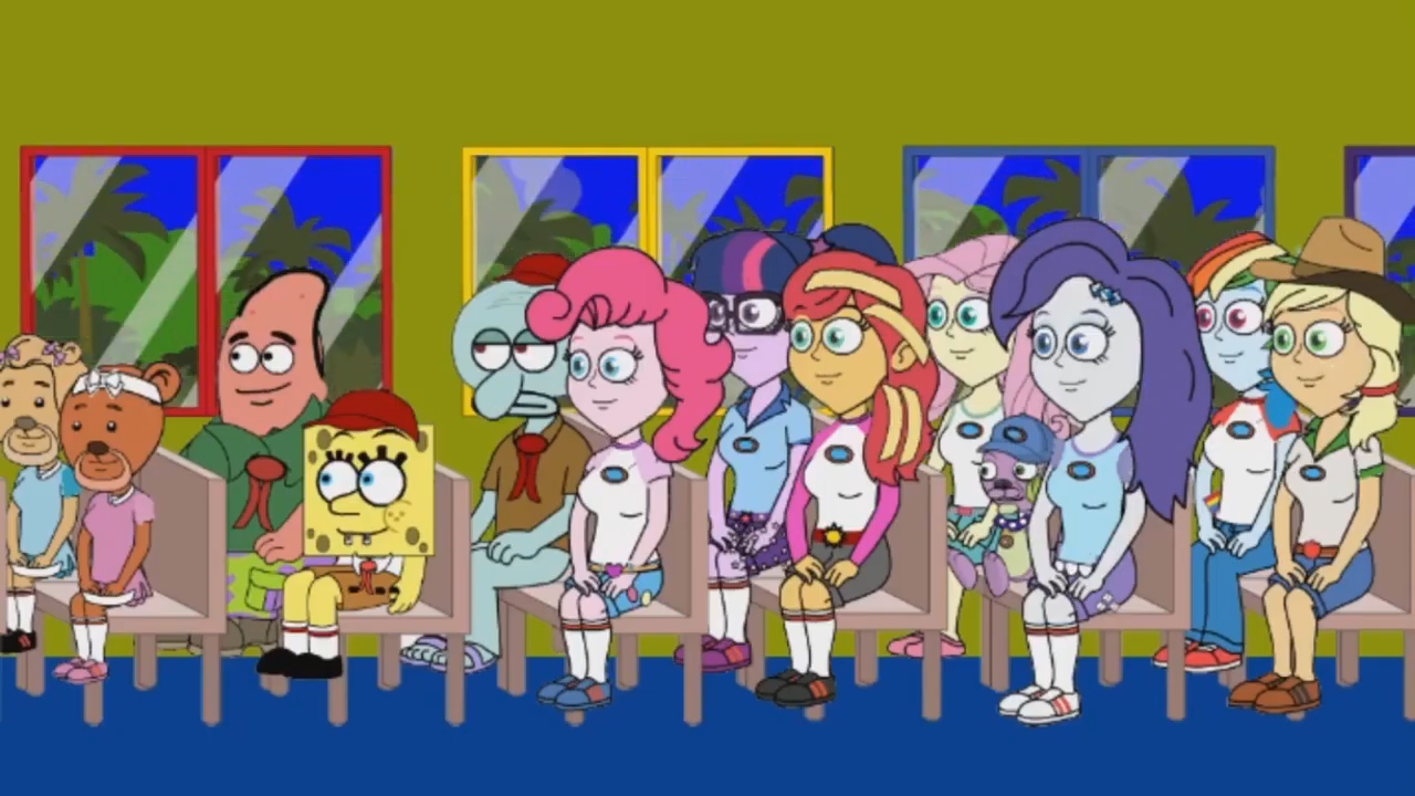 #2782577 - safe, applejack, fluttershy, pinkie pie, rainbow dash ...