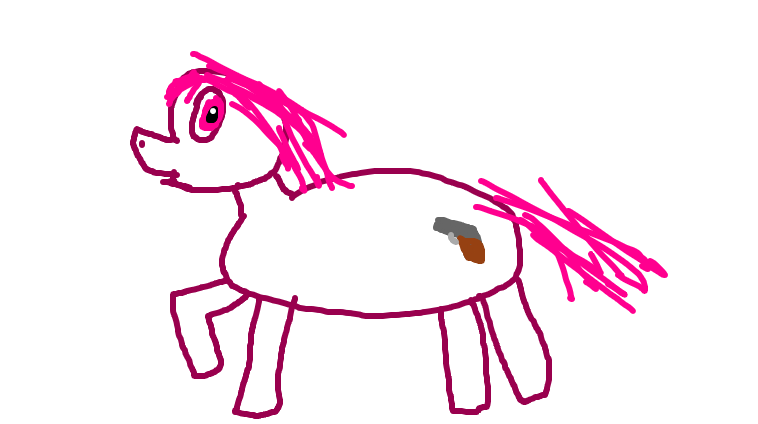 #2784935 - safe, pony, 1000 hours in ms paint, gun, weapon - Derpibooru