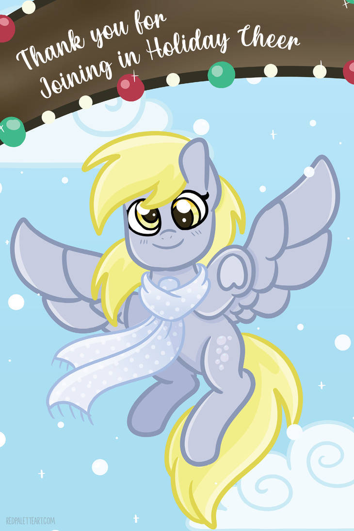 #2787081 - safe, artist:redpalette, derpy hooves, g4, christmas ...
