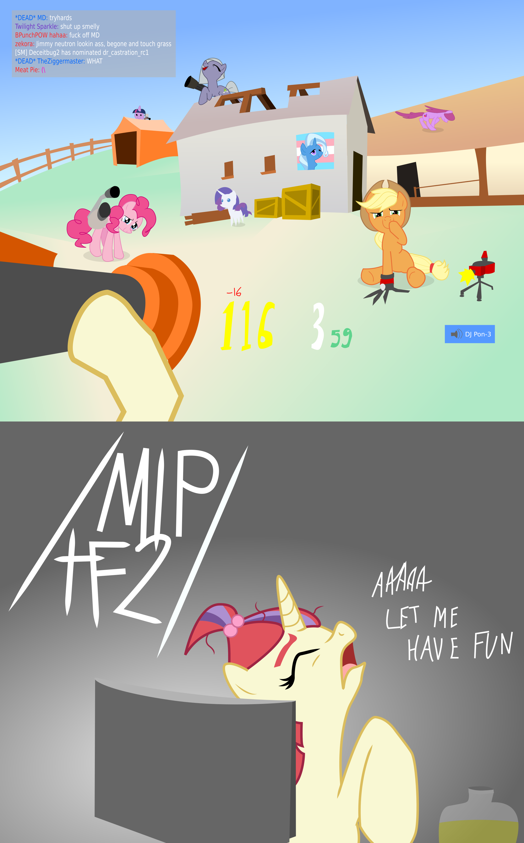 #2787781 - safe, artist:capital_t, applejack, berry punch, berryshine ...