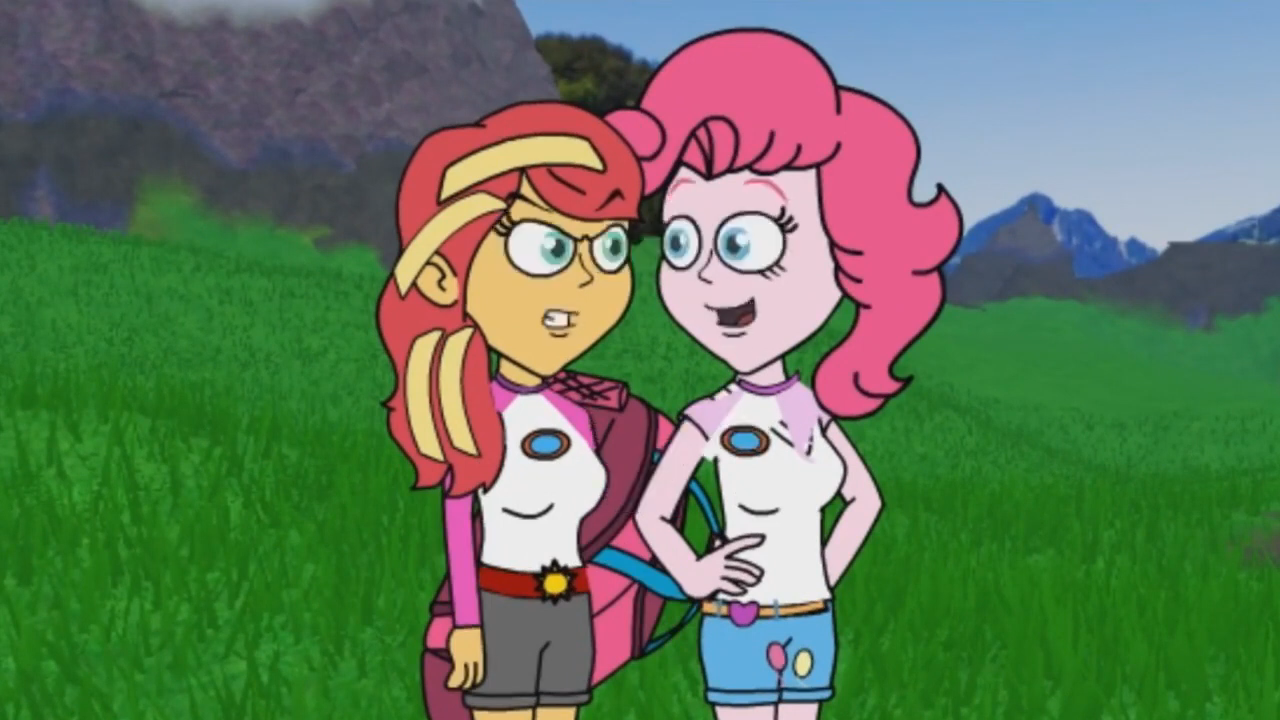 #2787820 - safe, pinkie pie, sunset shimmer, equestria girls, angry ...