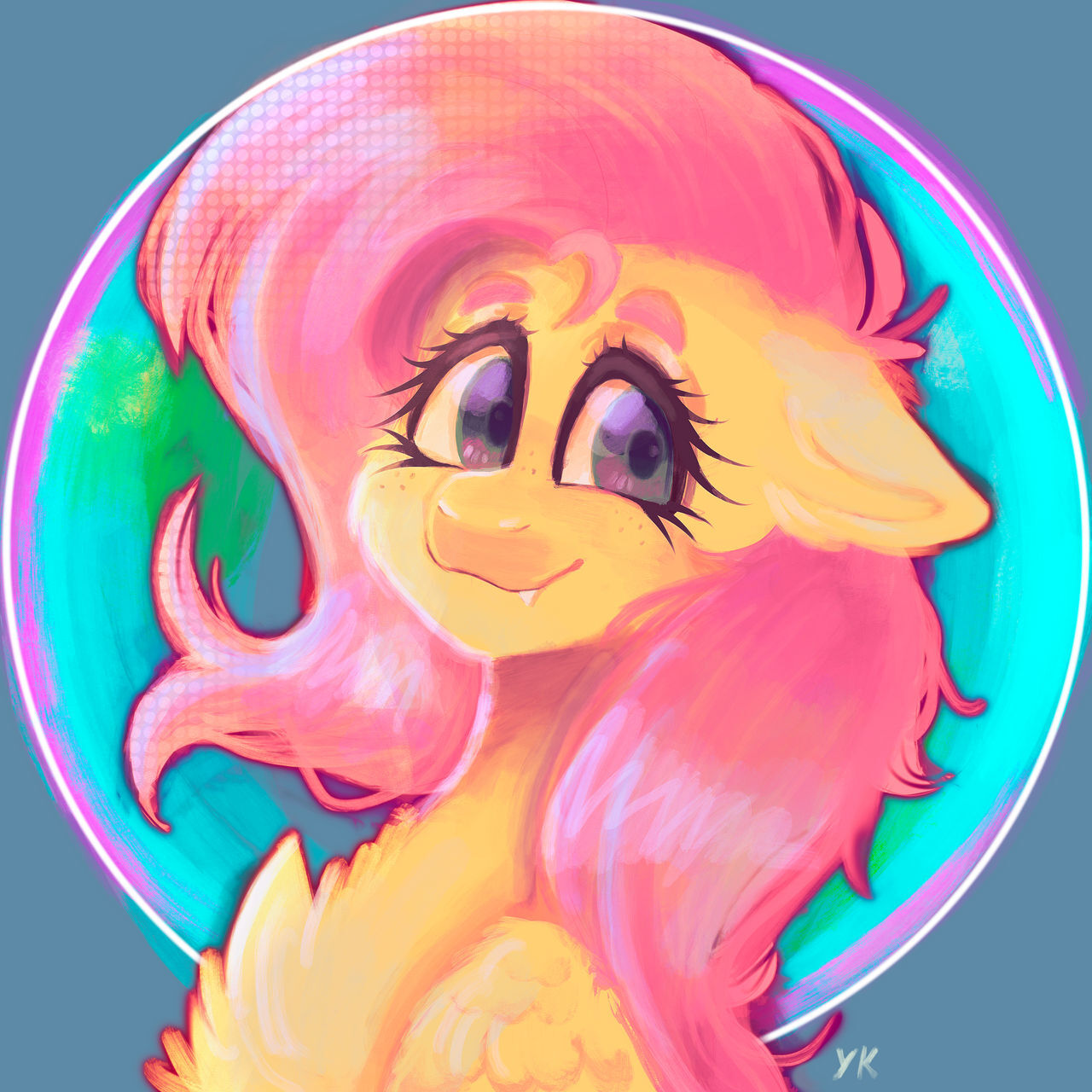 #2796111 - safe, artist:yumkandie, fluttershy, pony, chest fluff, ear ...