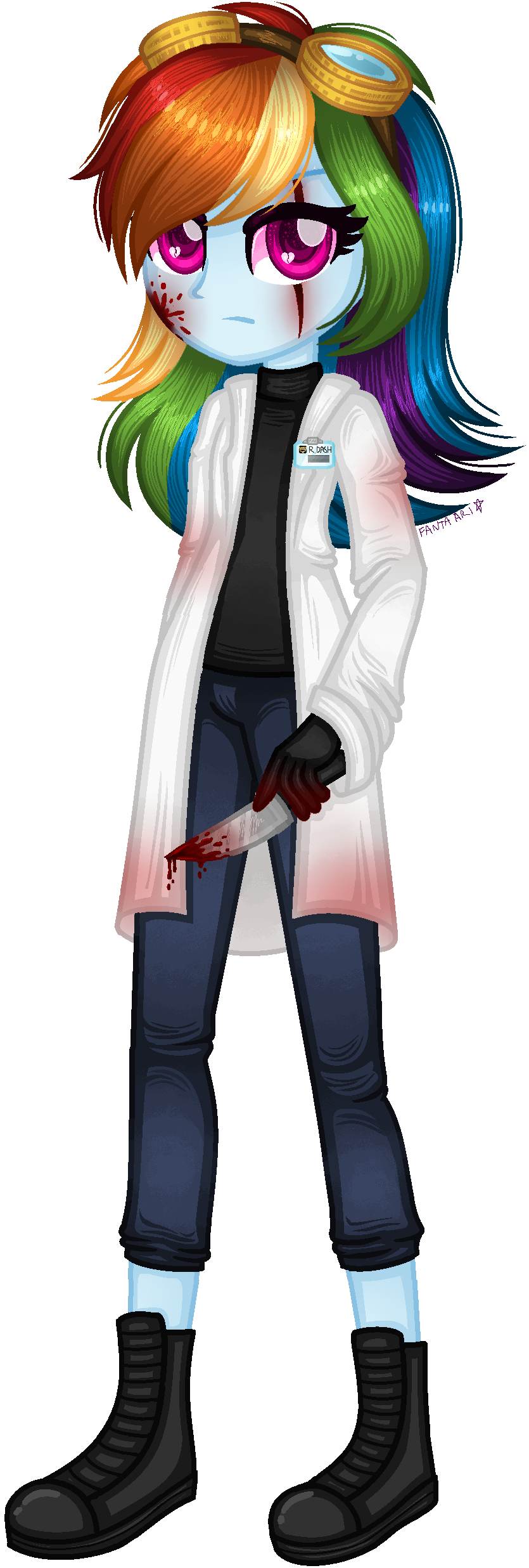 #2780154 - semi-grimdark, artist:fantarianna, rainbow dash, fanfic ...