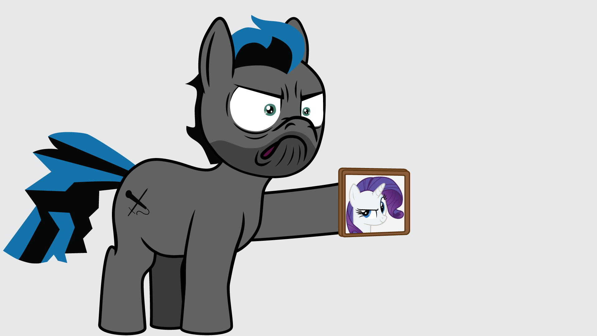 #2780353 - safe, artist:alfa007, rarity, oc, oc:retrotom, earth pony ...