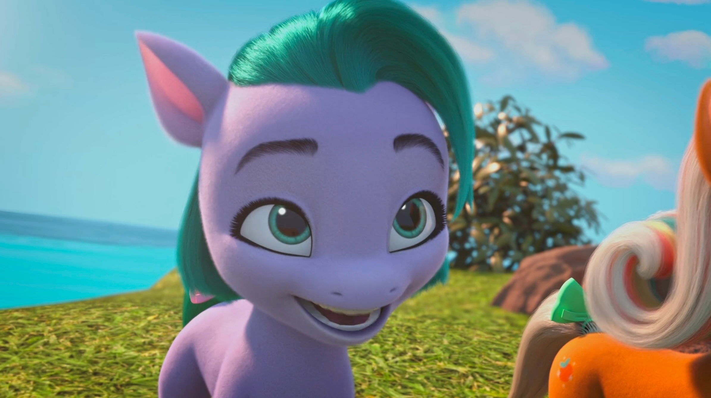 #2958621 - safe, screencap, peach fizz, seashell (g5), earth pony, pony ...