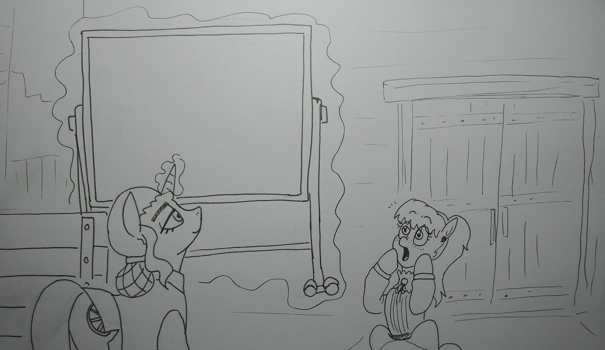 #2964928 - safe, artist:pony quarantine, oc, oc only, oc:bo, oc:mrs ...