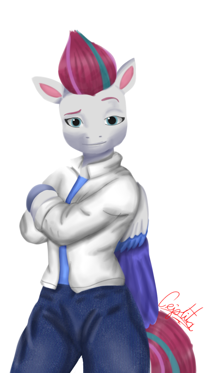 #2966095 - safe, artist:cjv2004, zipp storm, pegasus, anthro, g5 ...