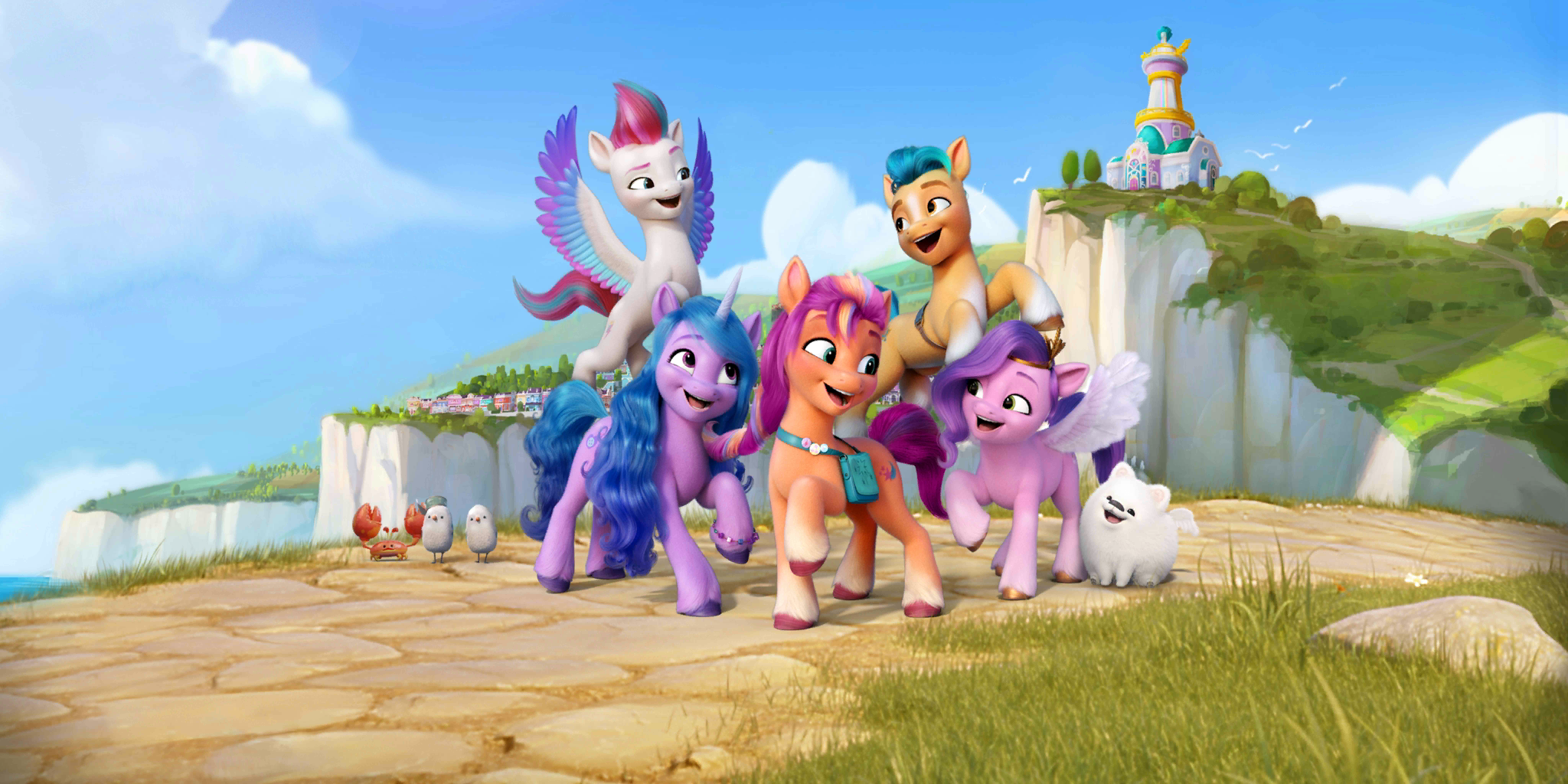 #2967535 - safe, budge studios, cloudpuff, hitch trailblazer, izzy moonbow, kenneth, mcsnips-a ...