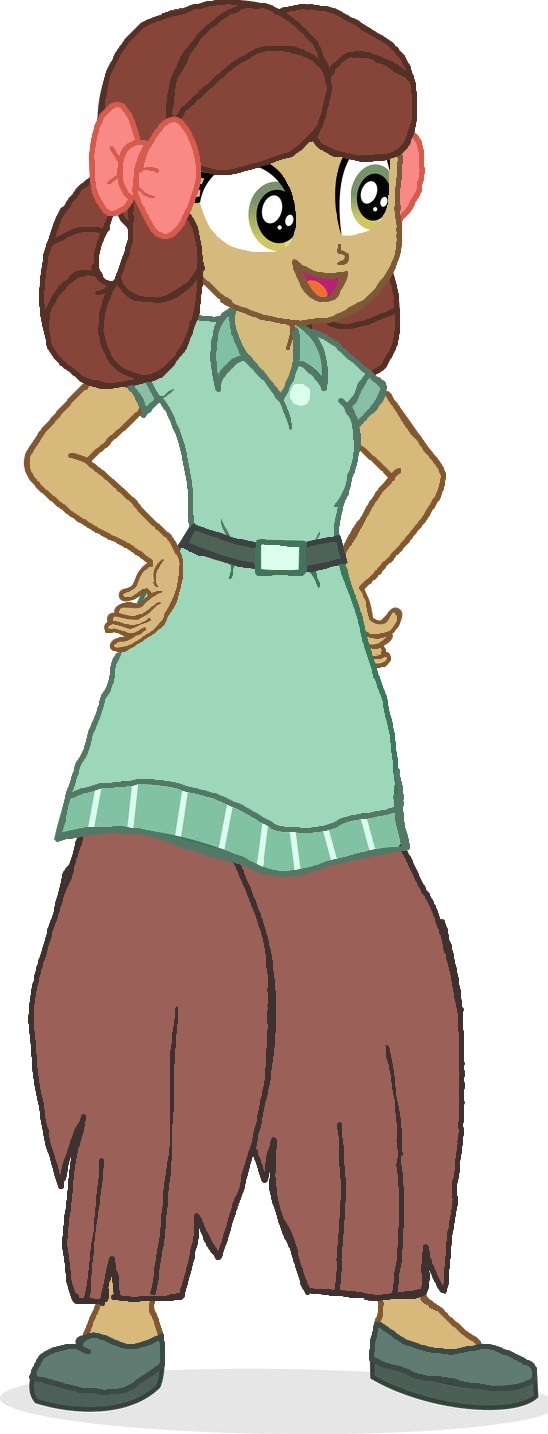 #2967775 - safe, artist:qjosh, yona, equestria girls, female, human to ...