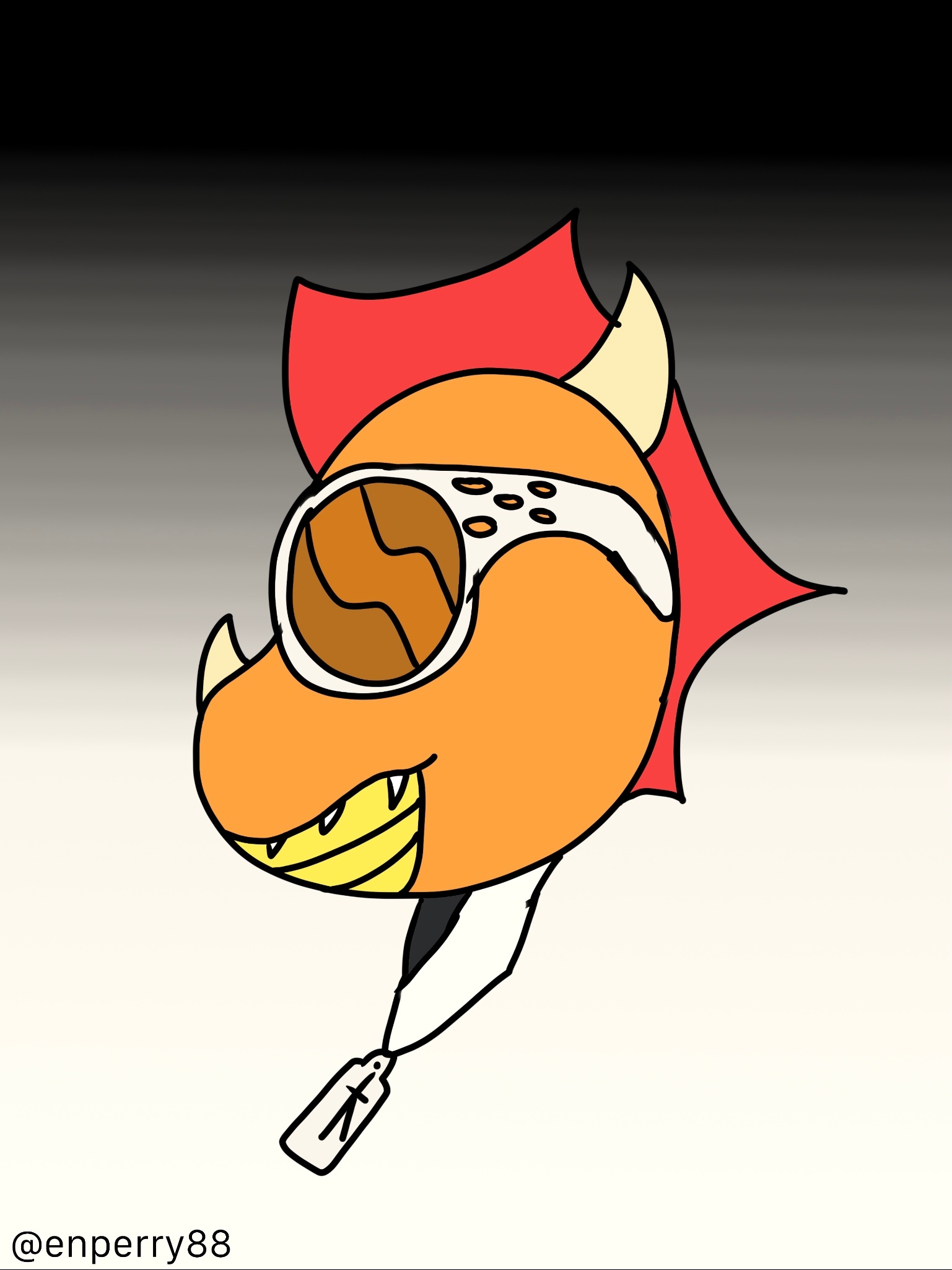 #2968042 - safe, artist:enperry88, oc, oc only, oc:sizzle, dragon ...