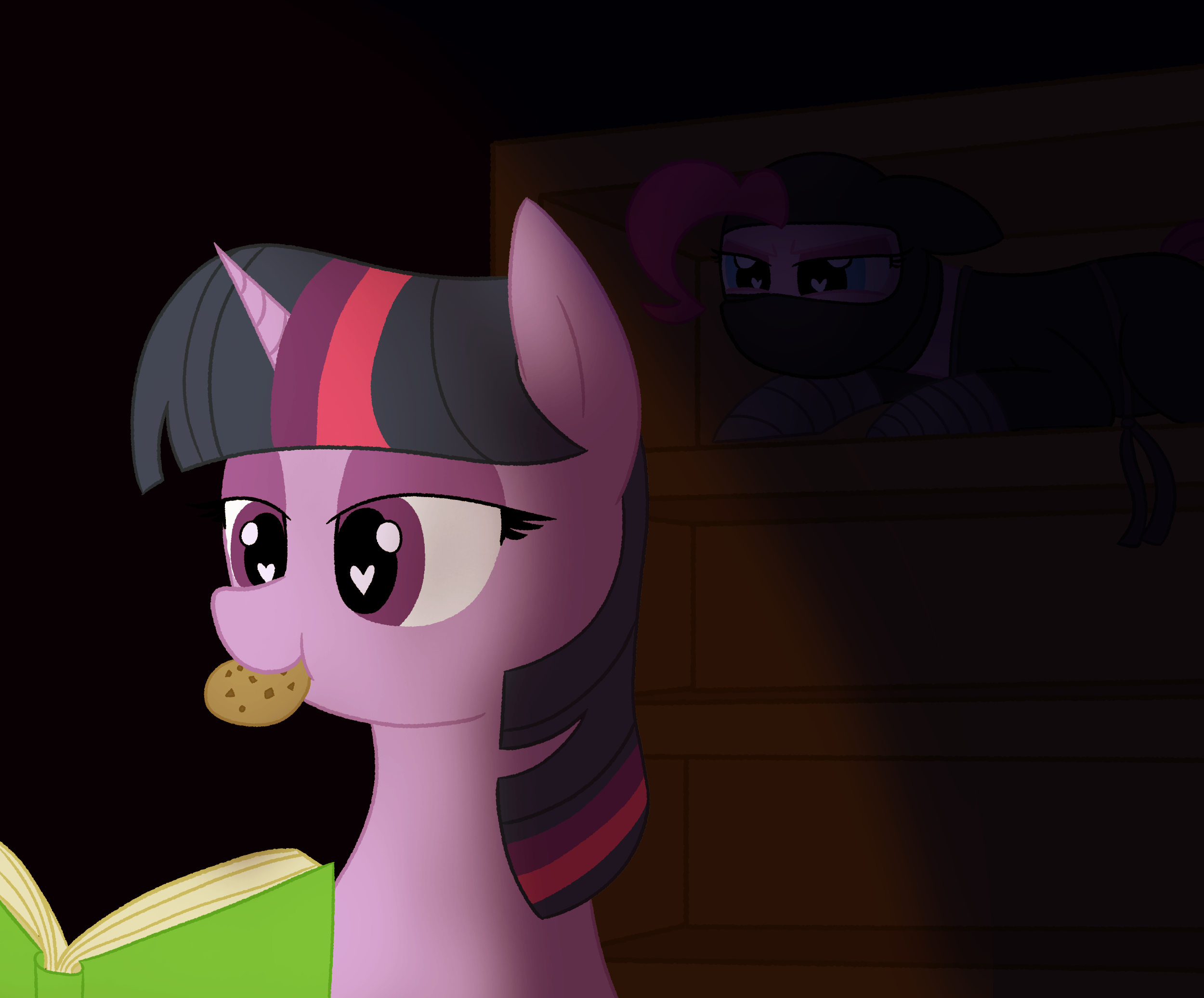 #2969103 - safe, artist:legendoflink, pinkie pie, twilight sparkle, earth pony, pony, unicorn ...